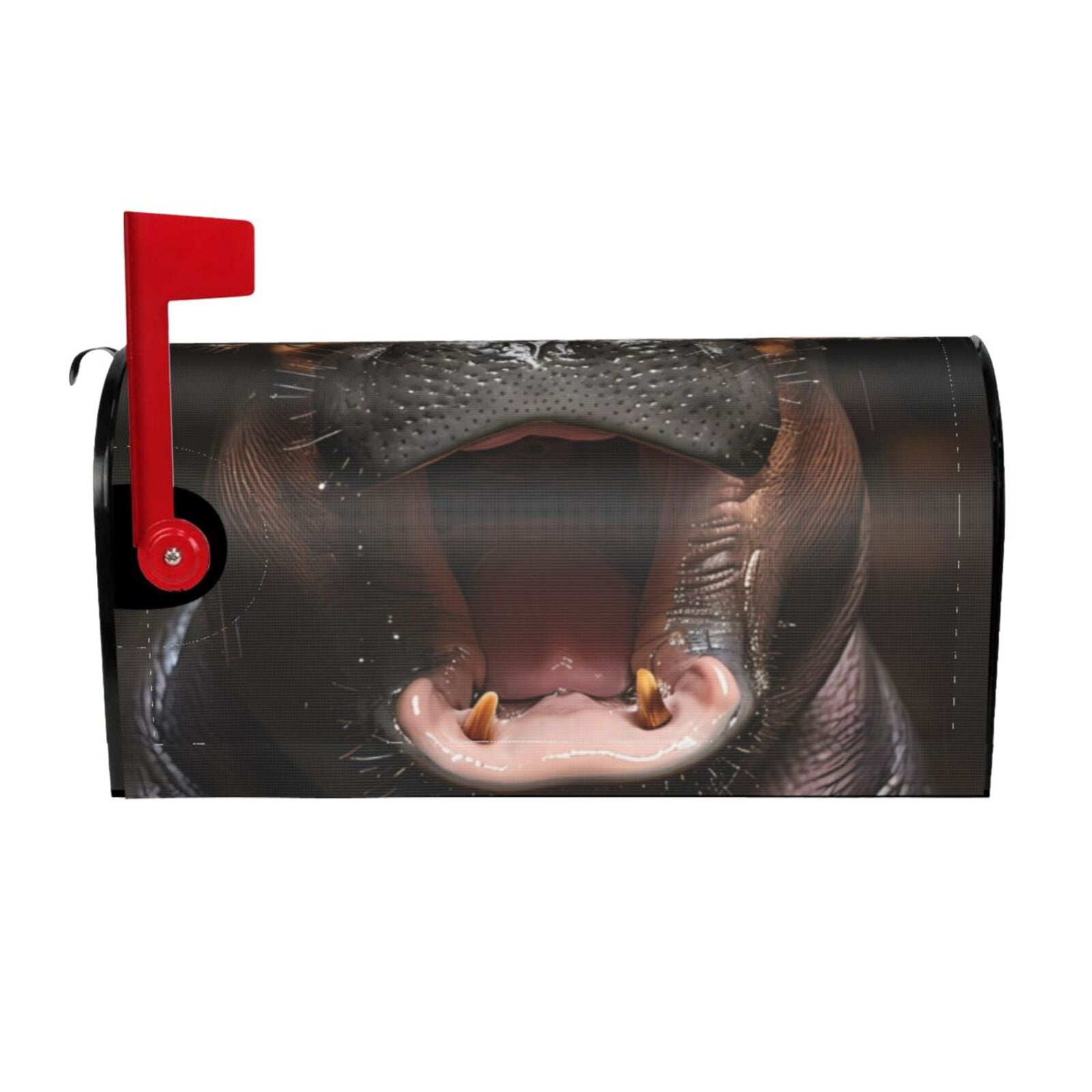 Daiia Playful Baby Hippo Splash Mailbox Cover , Magnetic Welcome ...