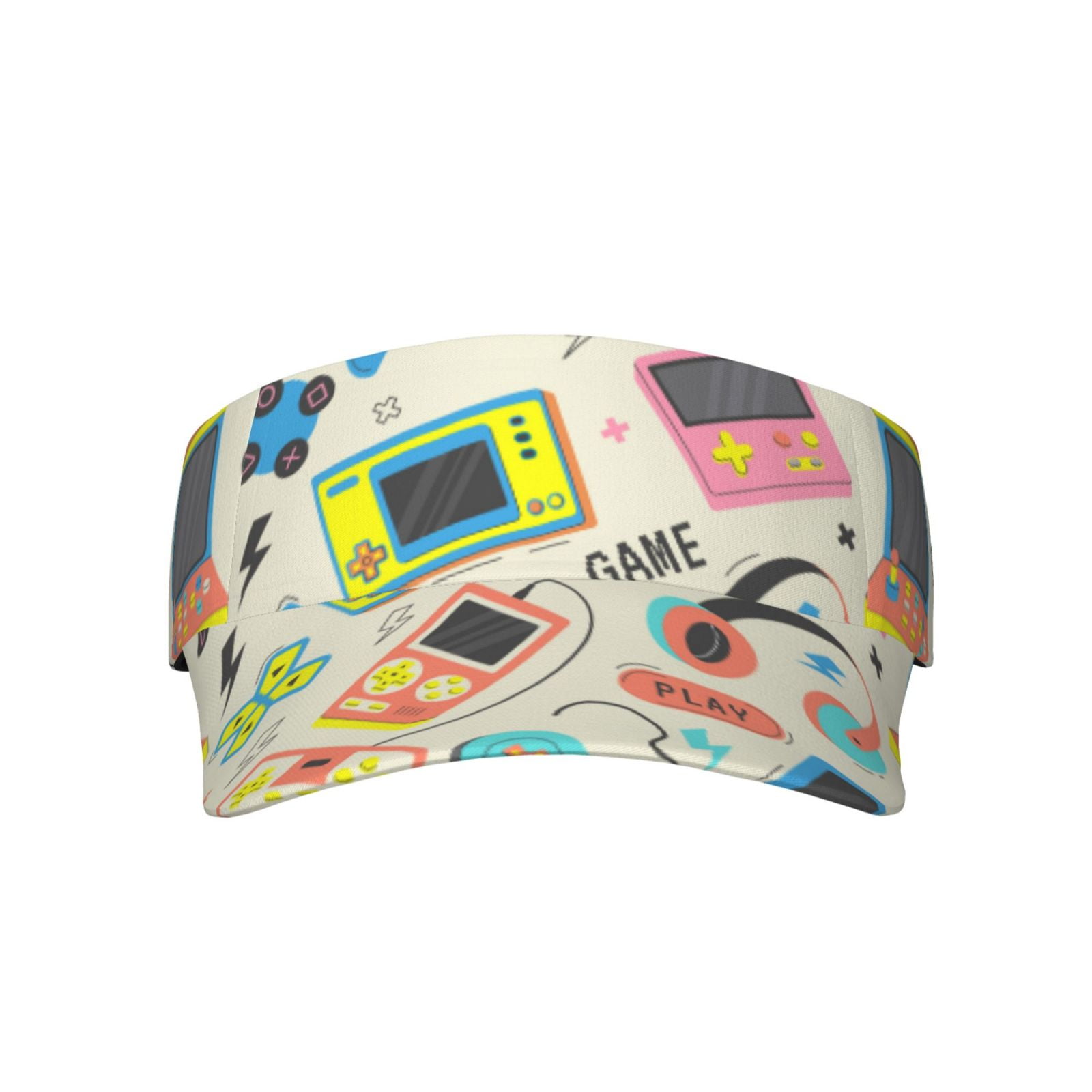 Daiia Playing Video Games Pattern Sport Sun Visor Hats Visor Cap ...