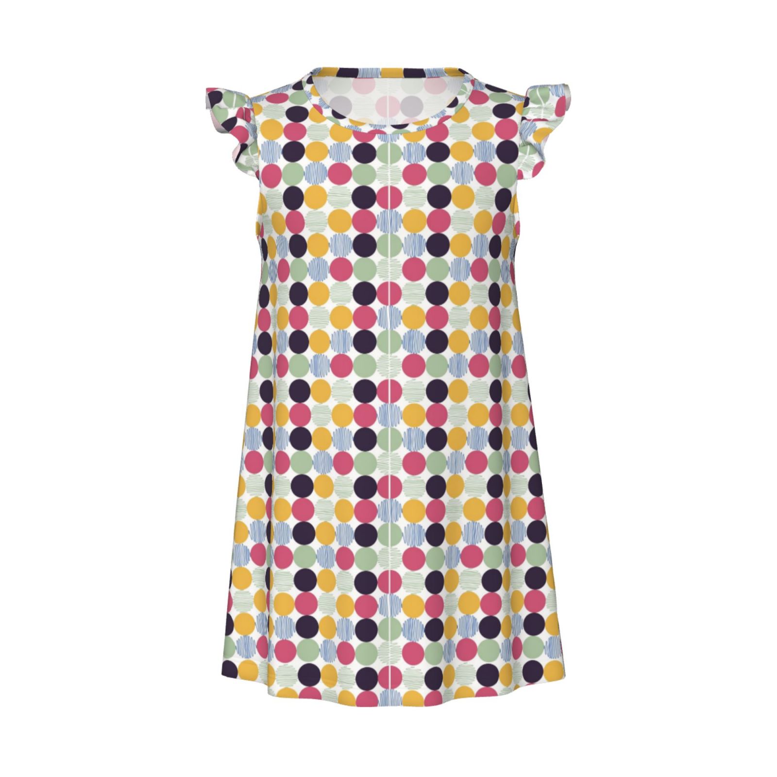 Daiia Polka Dot Girls Nightgowns, Unicorn Nightgown Princess Pajama ...