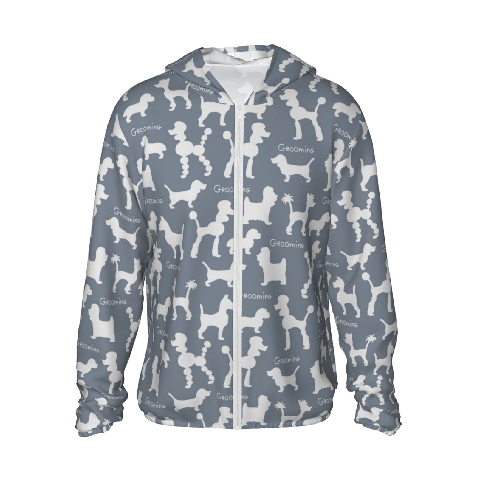 Daiia Poodle Dog UPF 50+ Sun Protection Hoodie Jacket Lightweight Long ...