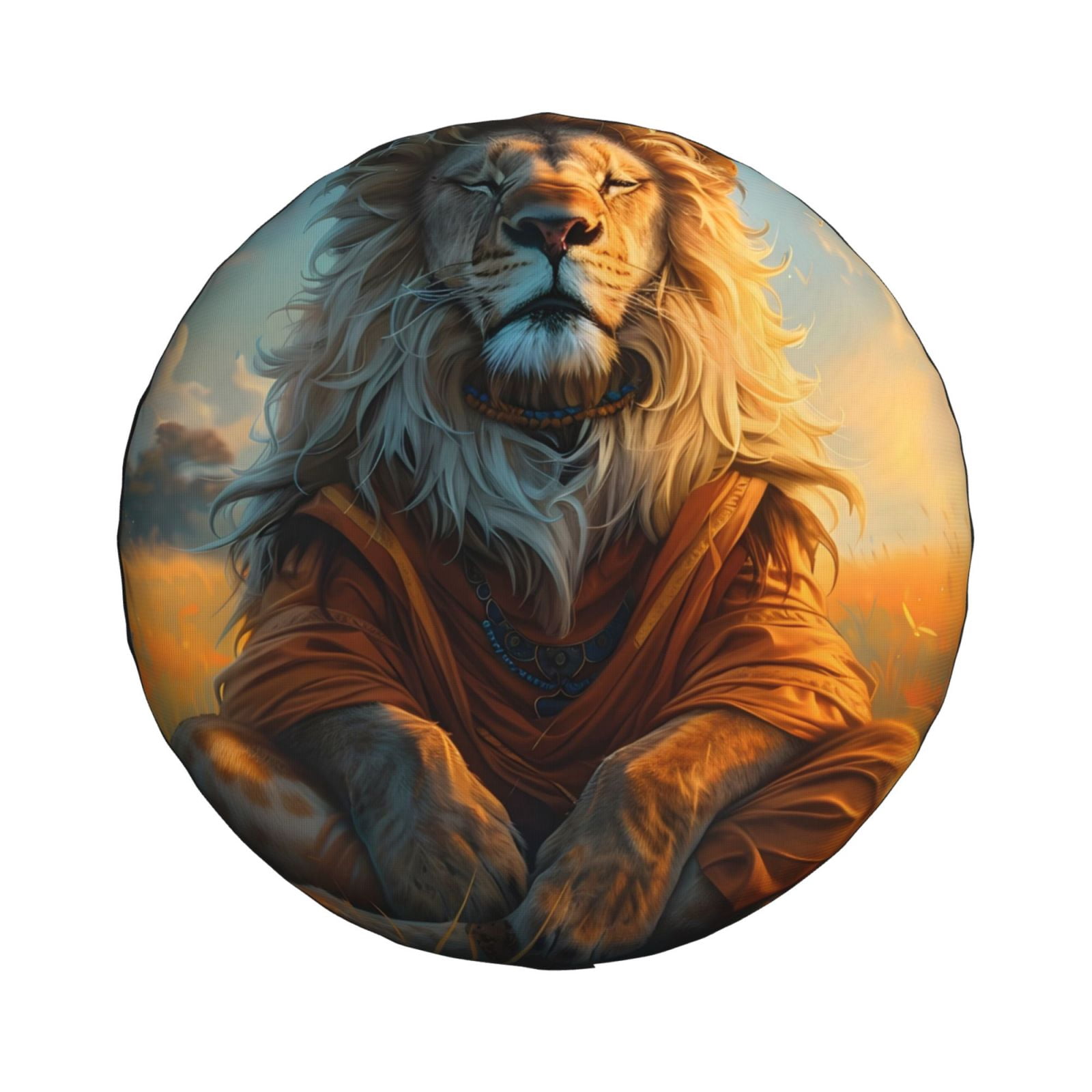 Daiia Prairie Meditating Lion Tire Covers , Travel Trailer Camper Truck ...
