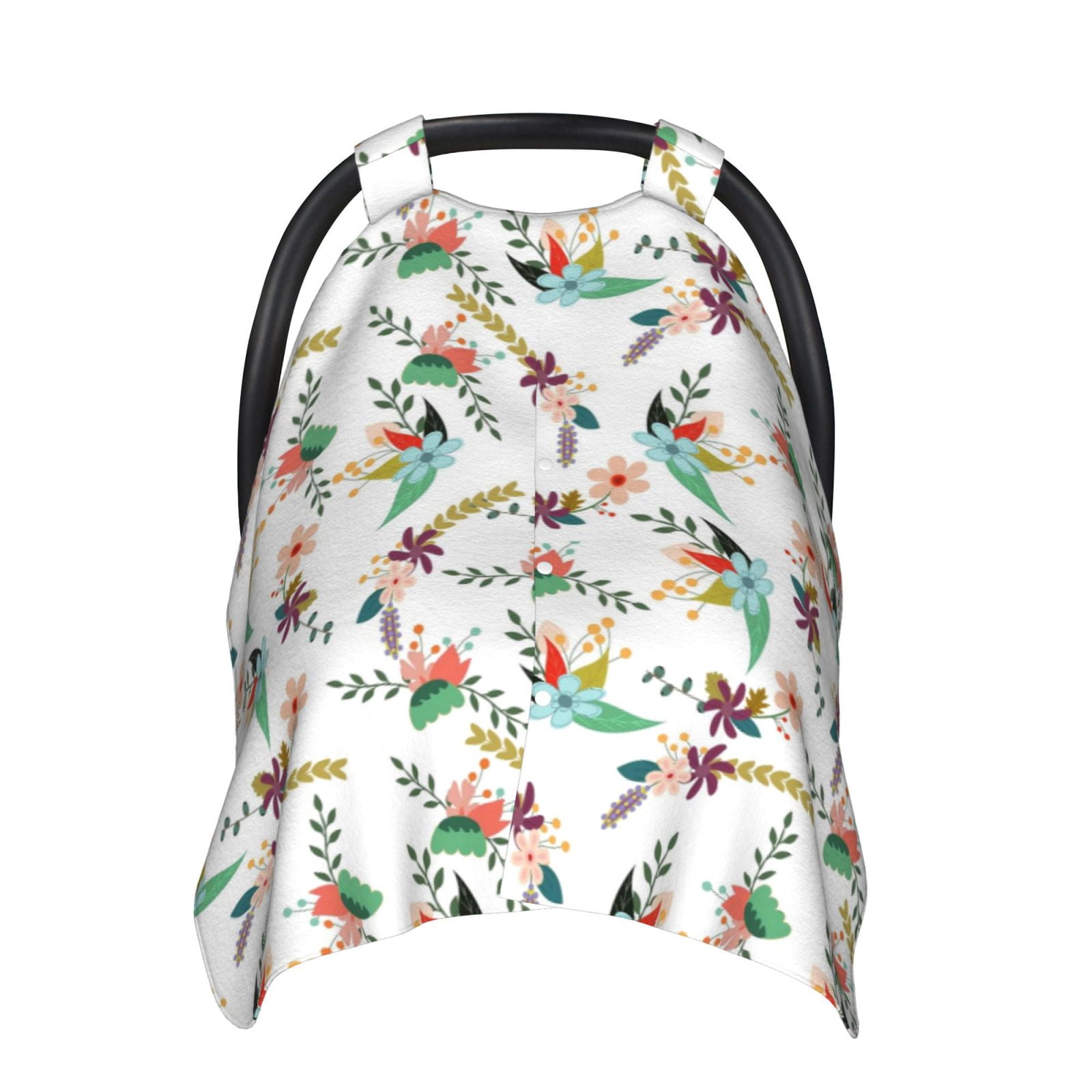 Daiia Pretty Floral With Leaves Pattern Car Seat Cover for Babies, Mom ...