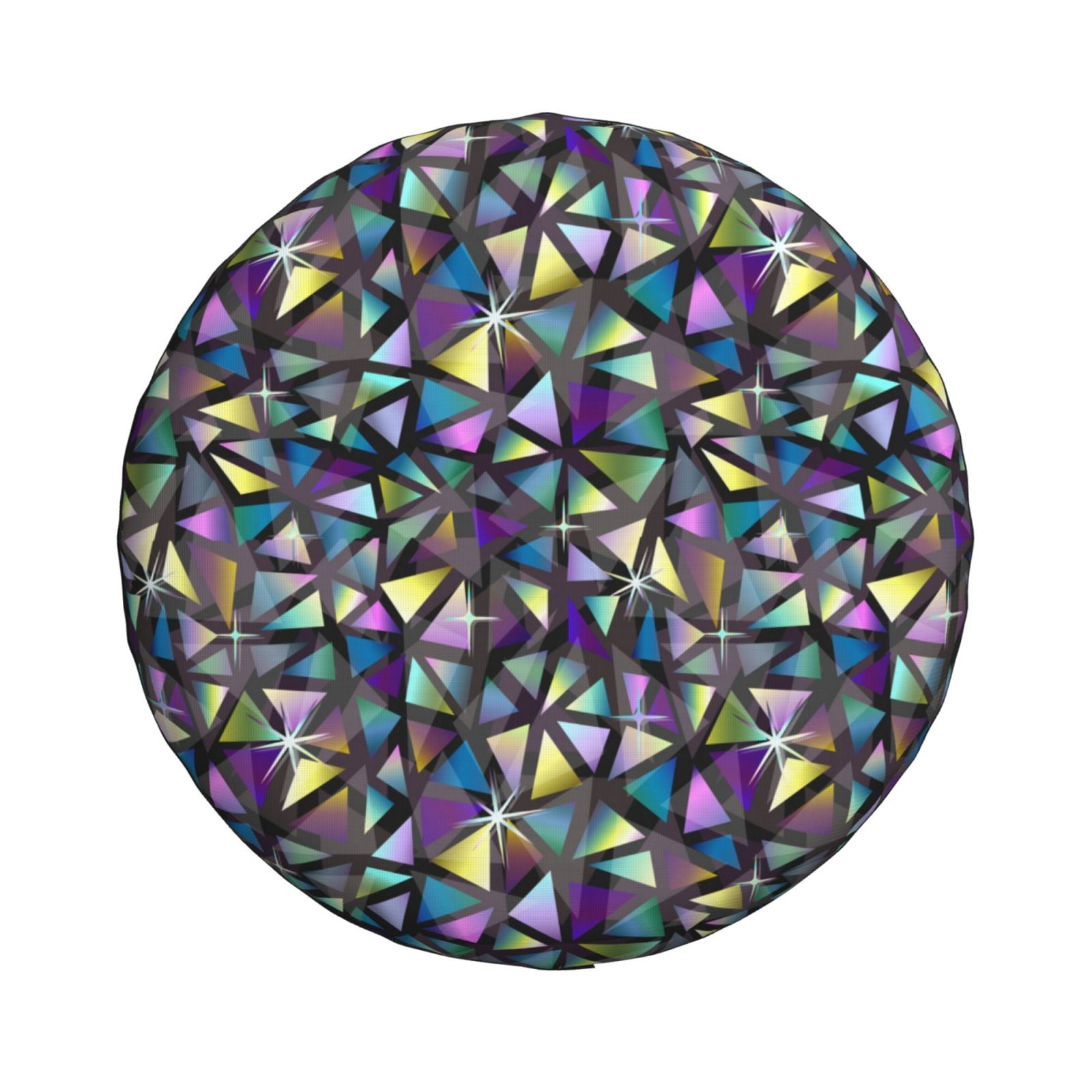 Daiia Purple-Gold Triangles Tire Covers , Travel Trailer Camper Truck ...