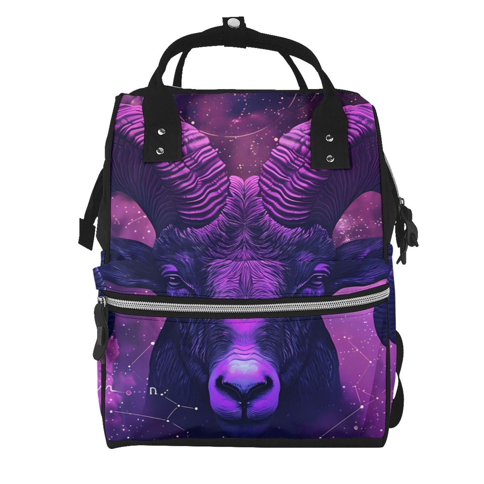 Daiia Purple Starry Sky Antelope Large Capacity Baby Bag Waterproof ...