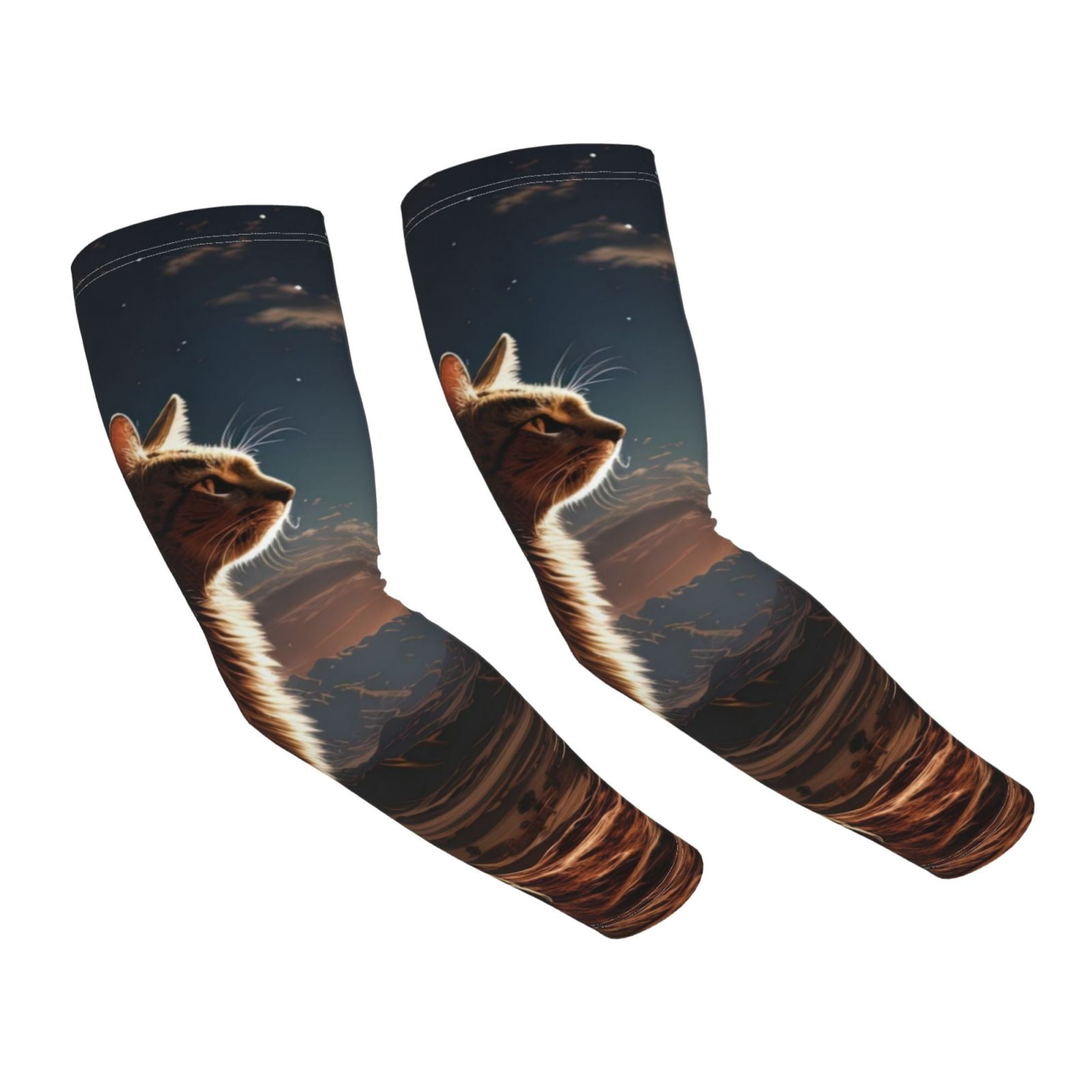 Daiia Pyramid Desert Cat UV Sun Protection Arm Sleeves - Cooling ...