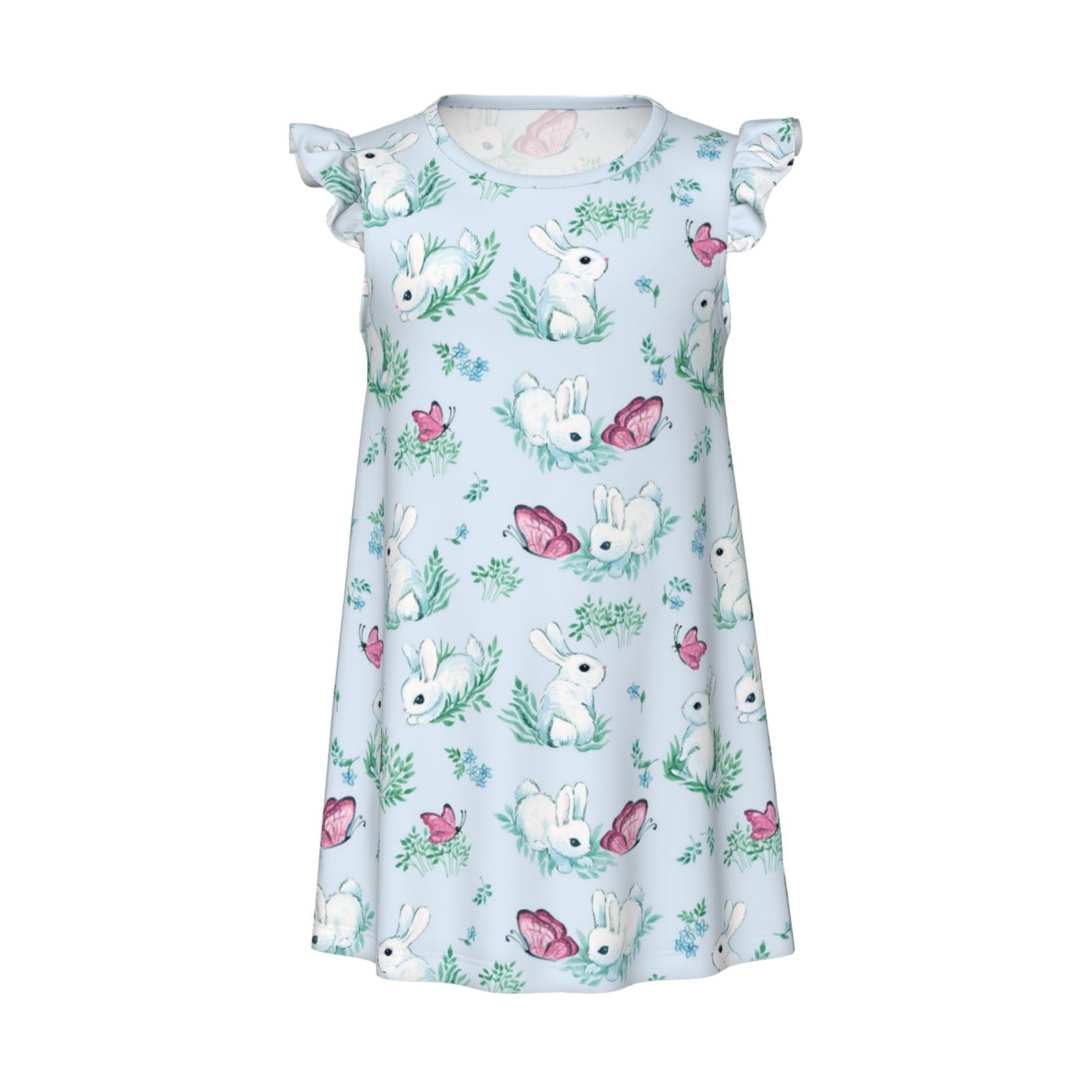 Daiia Rabbit And Butterfly Girls Nightgowns, Unicorn Nightgown Princess ...