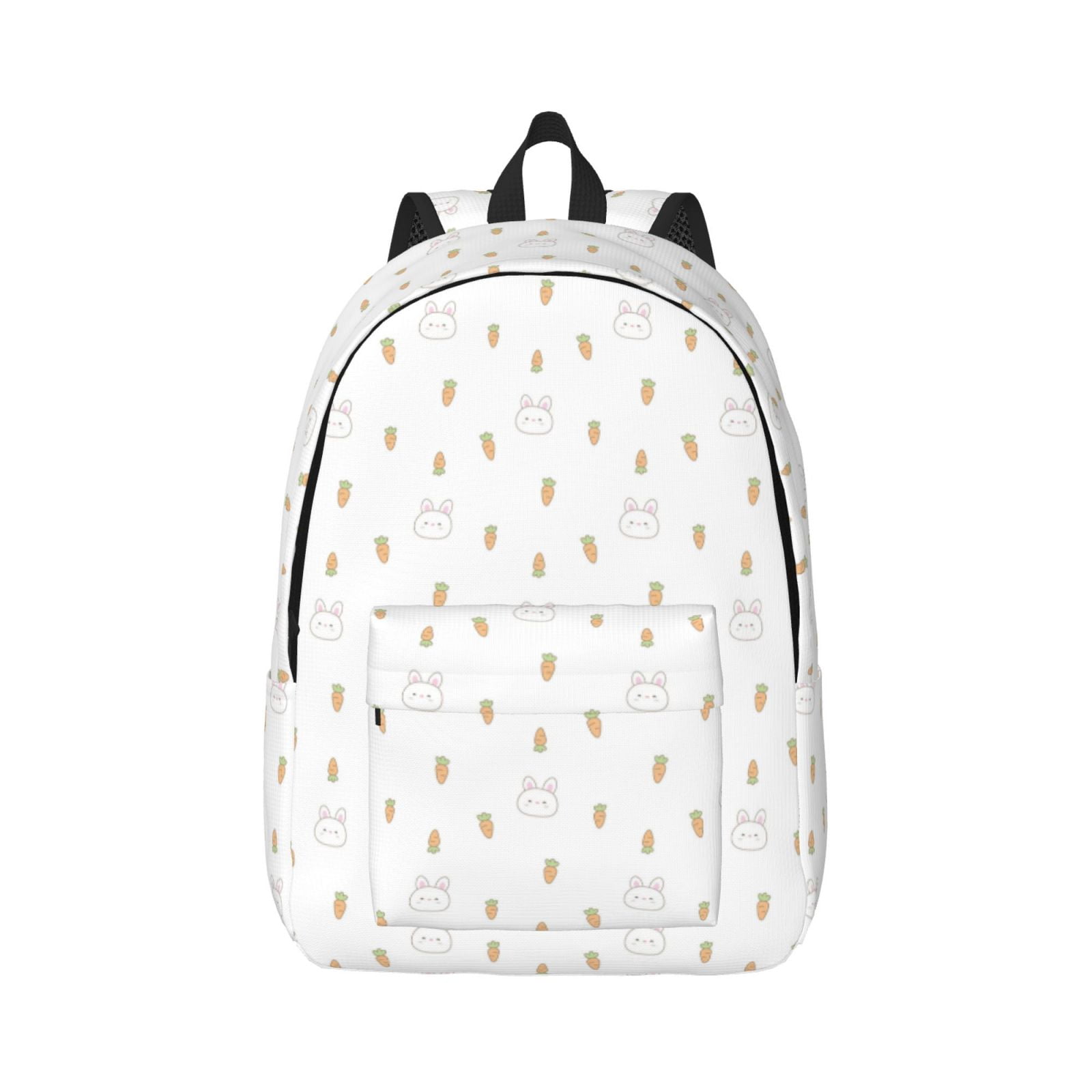 Daiia Rabbit And Carrot Vintage Canvas Backpack for Men and Women ...