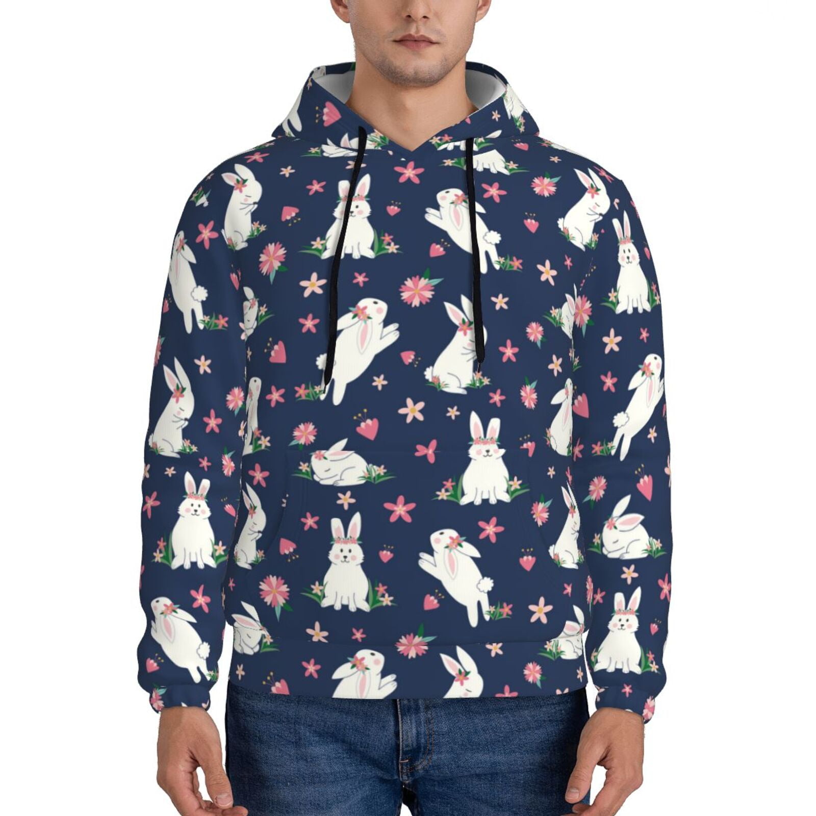 Daiia Rabbit And Flower for Men's Fashion Hoodies & Sweatshirts with ...