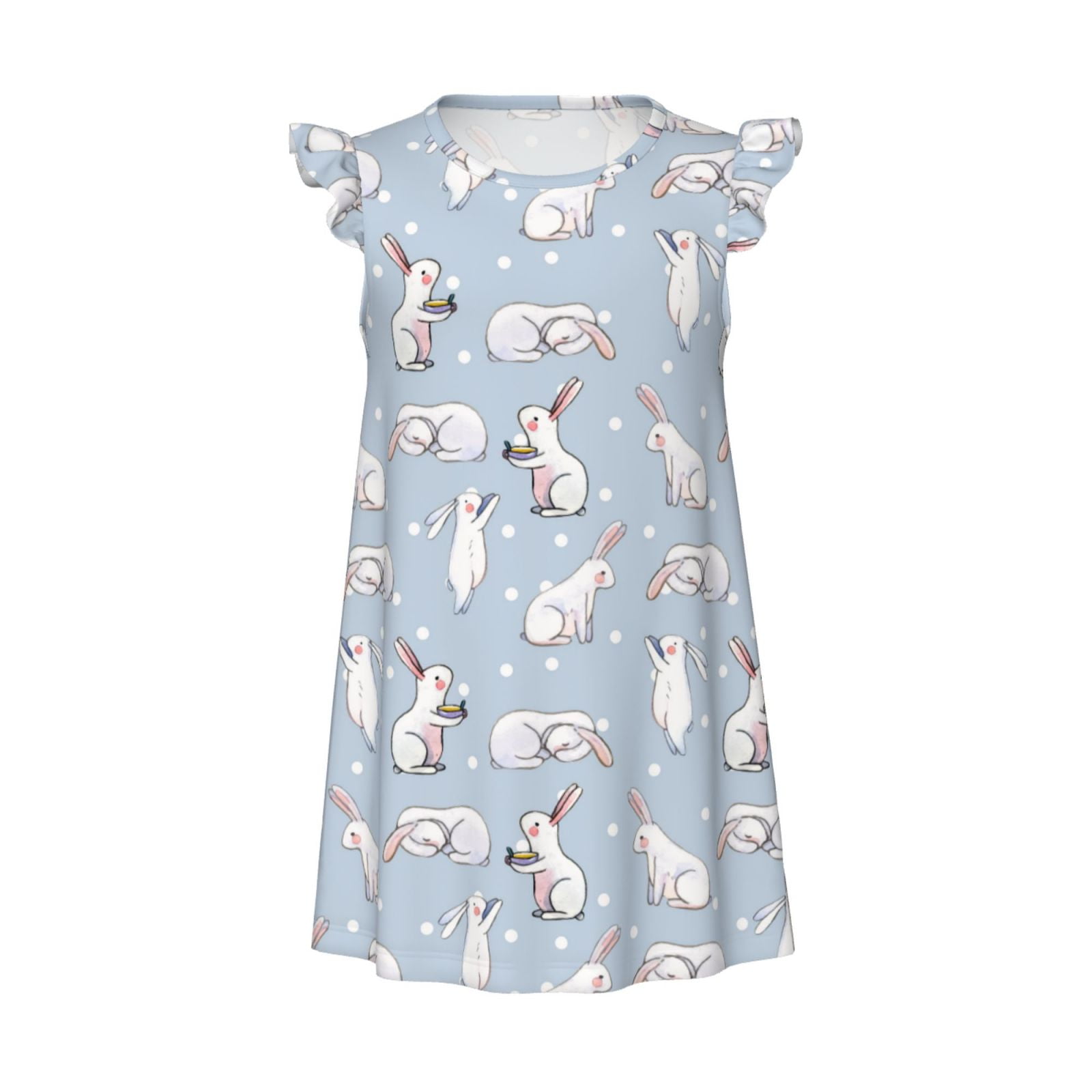 Daiia Rabbit Is Eating Carrots Girls Nightgowns, Unicorn Nightgown ...