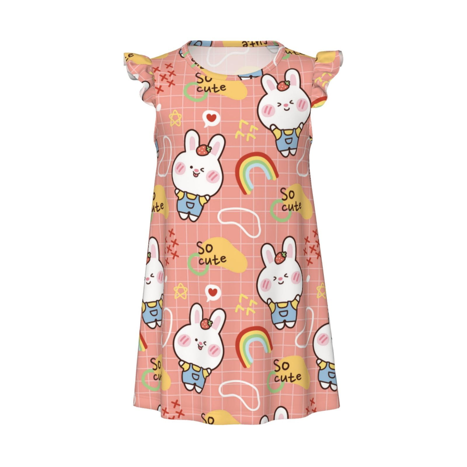 Daiia Rabbit So Cute Girls Nightgowns, Unicorn Nightgown Princess ...