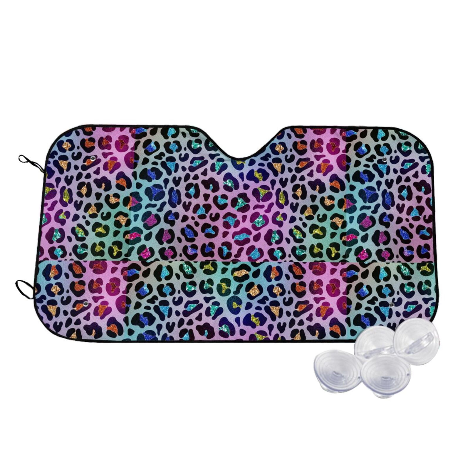 Daiia Rainbow Animal Skin Windshield Sun Shade for Car SUV Truck (Small ...