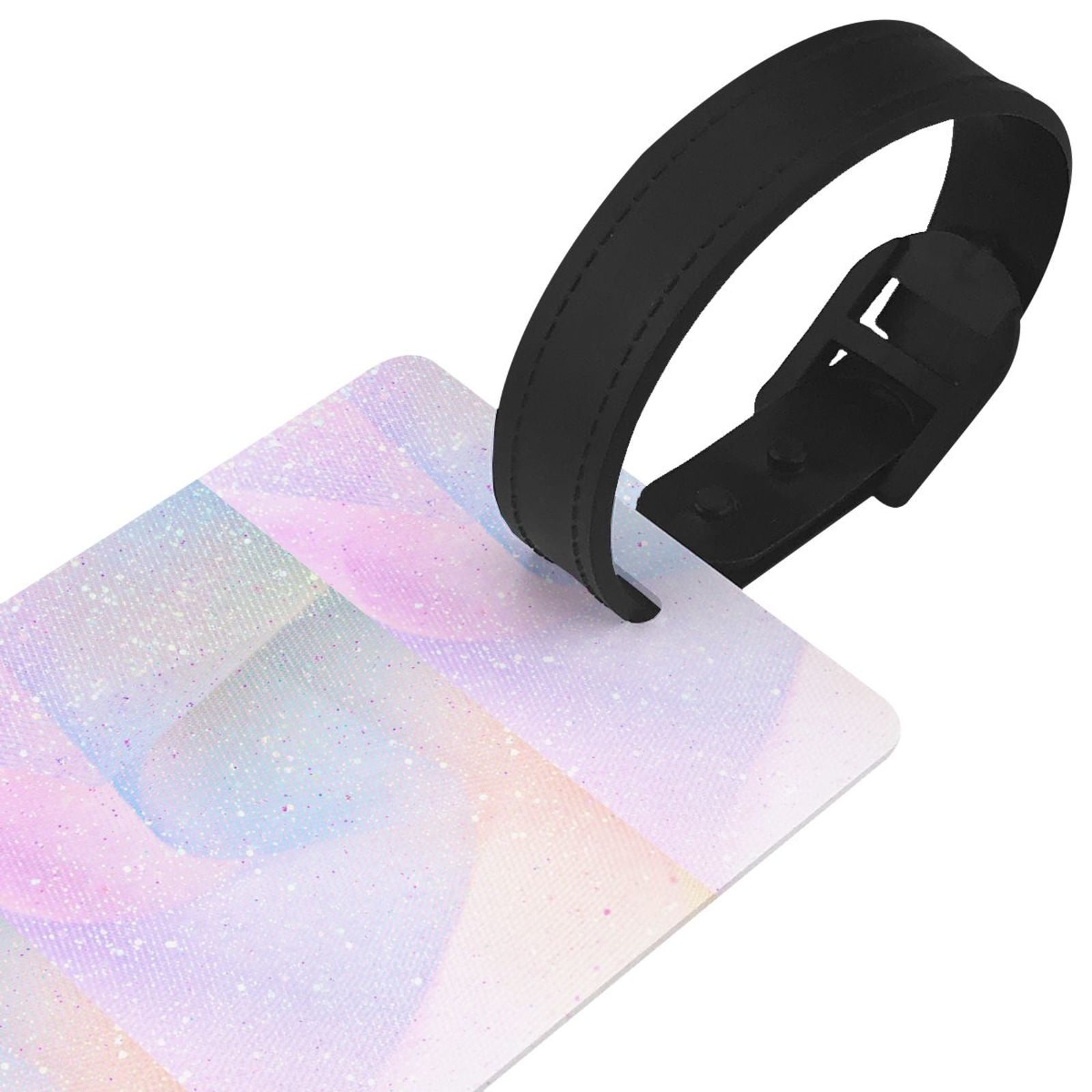 Daiia Rainbow Durable Luggage Tags with Secure Strap Travel ID Tags ...