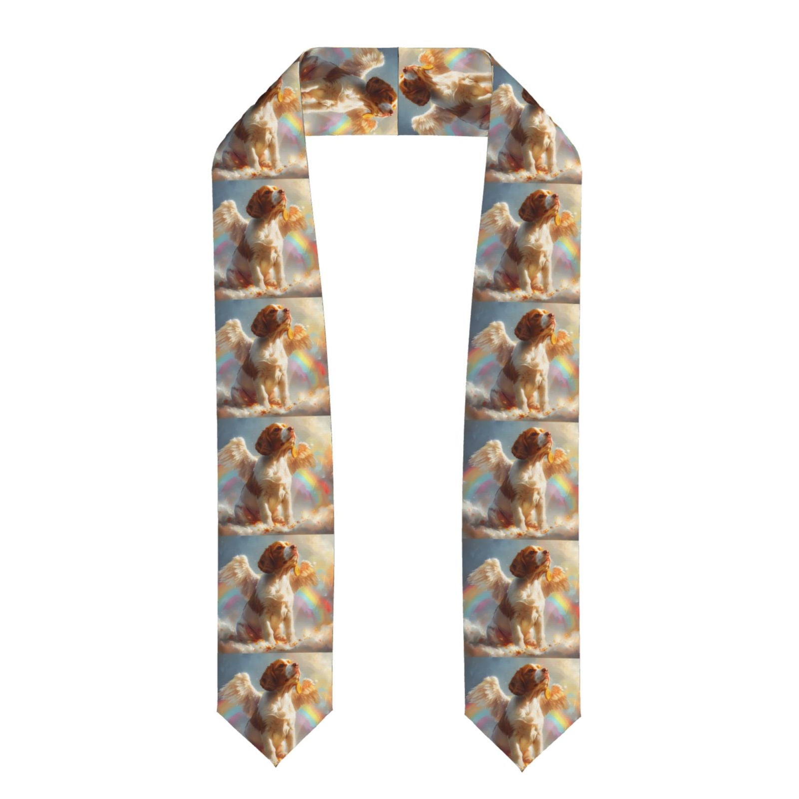 Daiia Rainbow English Cocker Spaniel Pattern Graduation Shawl Stole ...