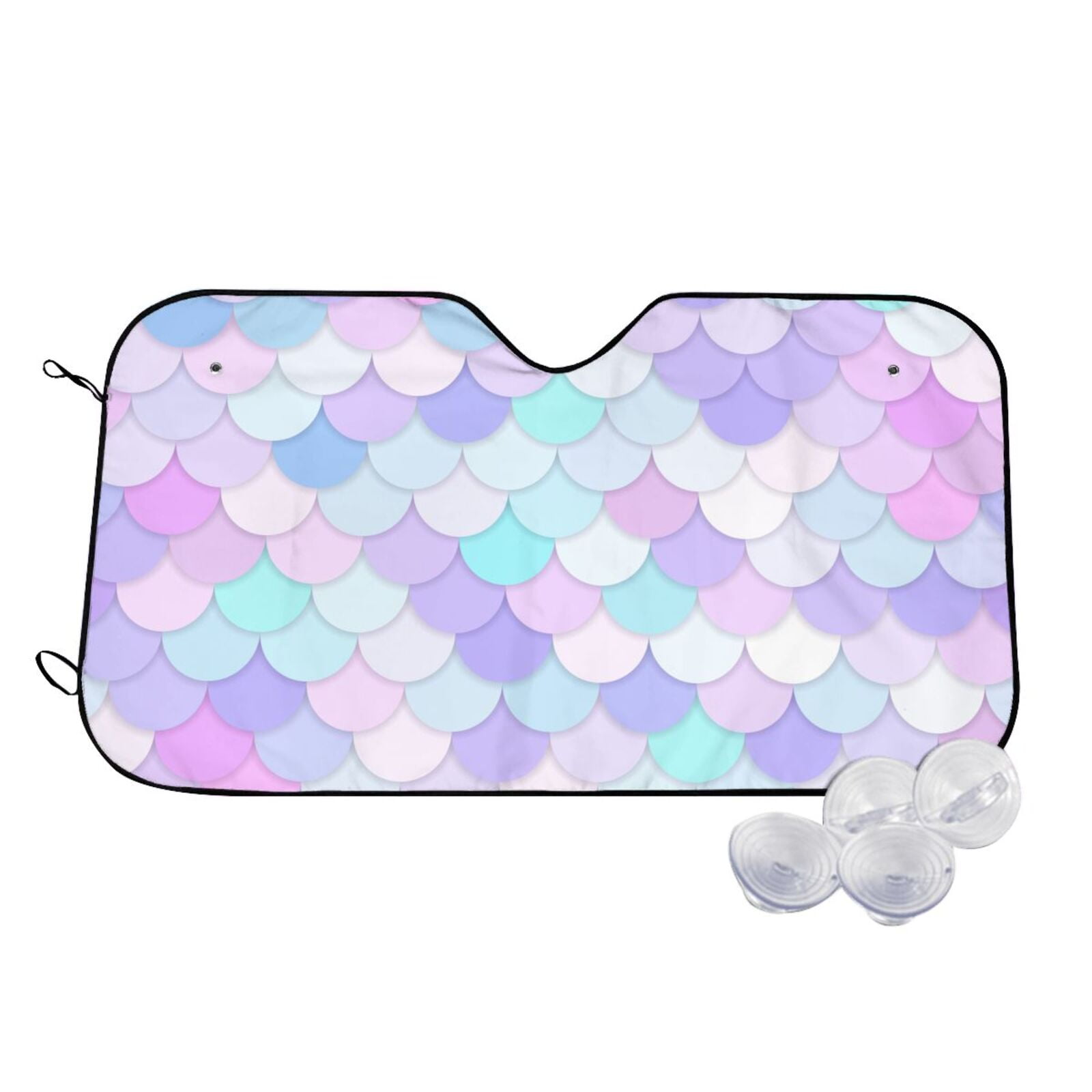 Daiia Rainbow Scales Windshield Sun Shade for Car SUV Truck (Medium ...