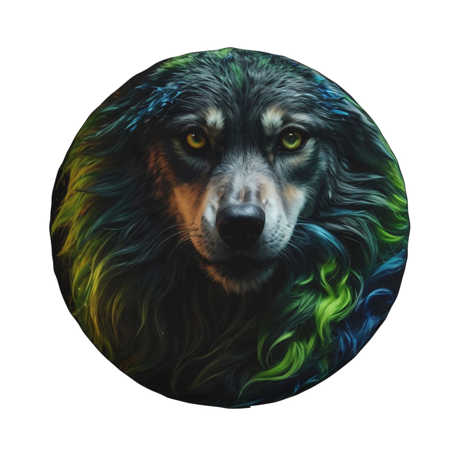 Daiia Realistic Style Colorful Wolf A Tire Covers , Travel Trailer ...