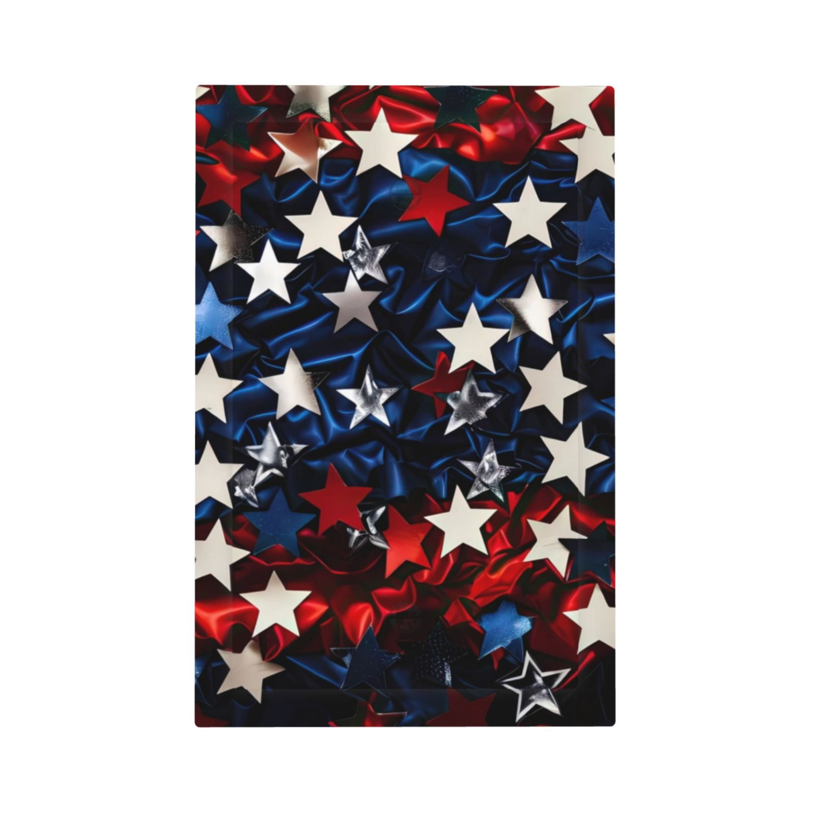 Daiia Red Blue White Stars Pattern Decorator Wall Plate Child Safe ...