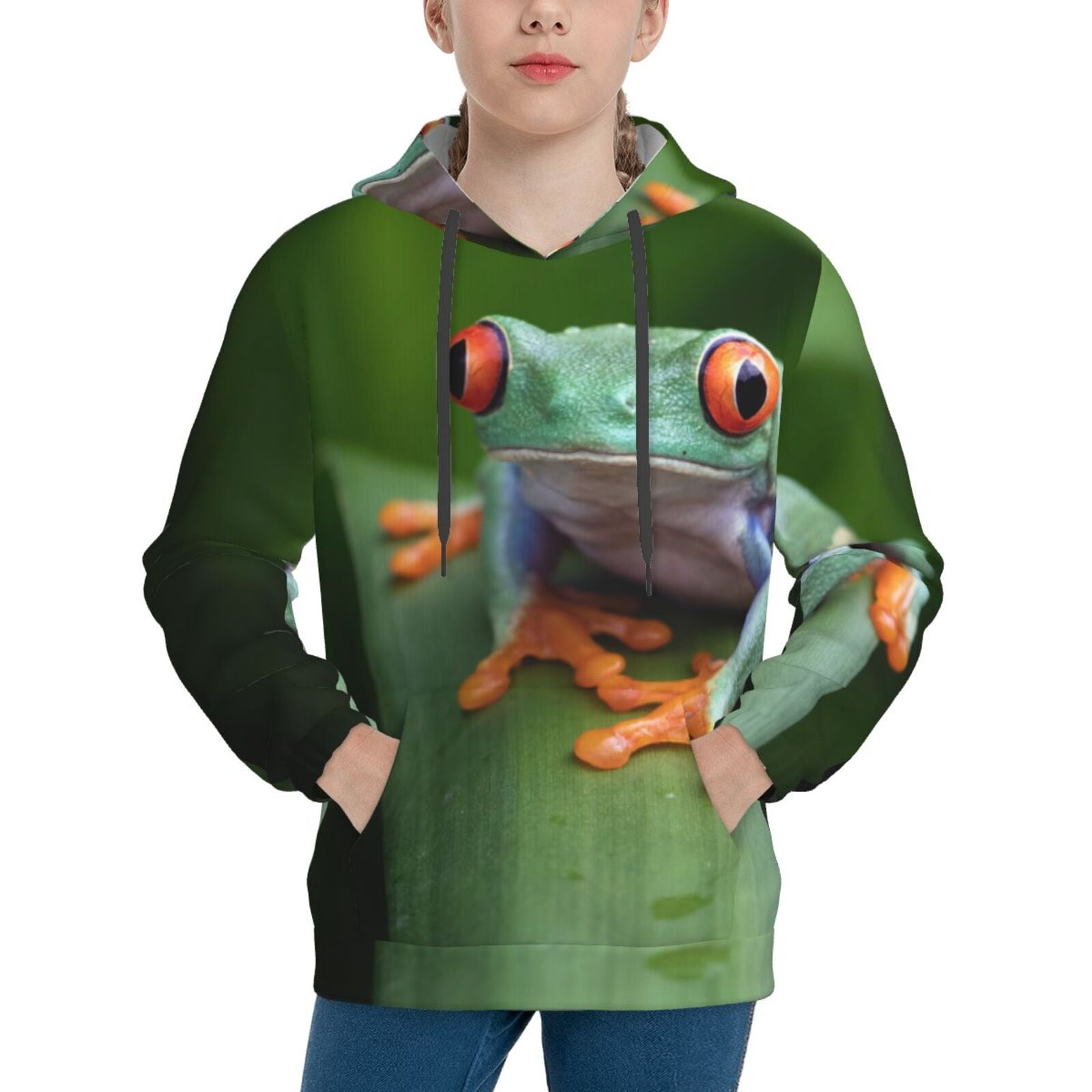 Daiia Red-Eyed Tree Frog for Boys Fashion Hoodies & Sweatshirts with ...
