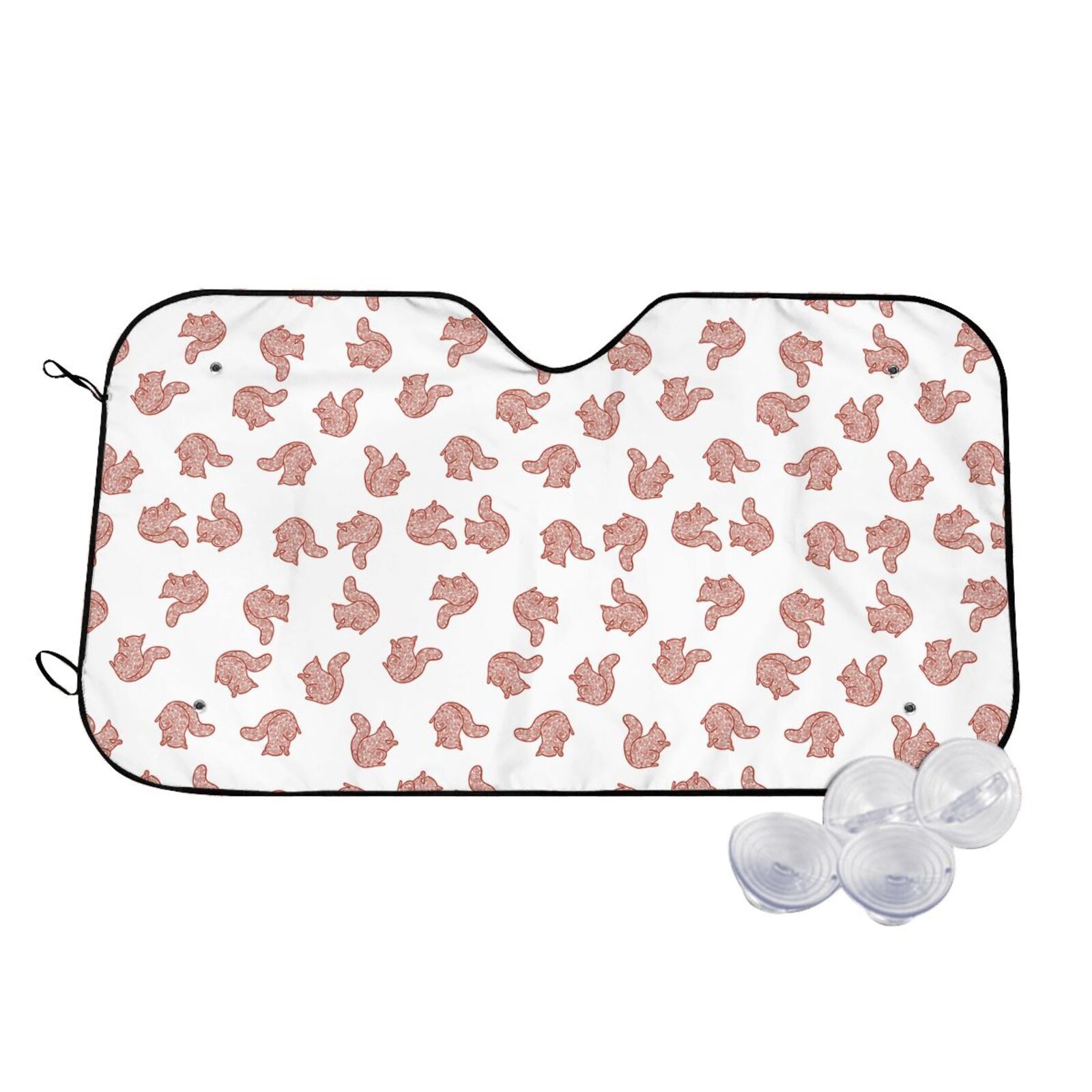 Daiia Red Fox Windshield Sun Shade for Car SUV Truck ( ), Car Sun Shade ...