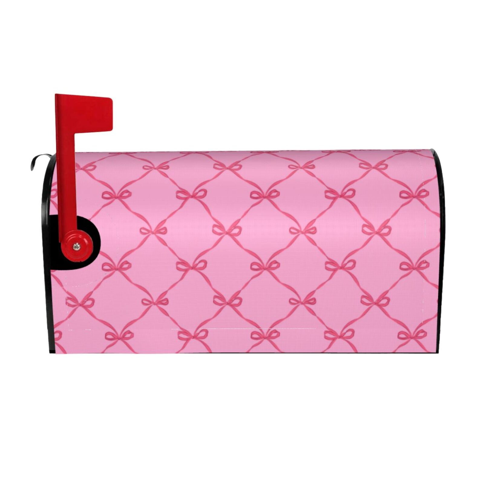 Daiia Red ribbons Pattern Mailbox Cover , Magnetic Welcome Mailbox ...