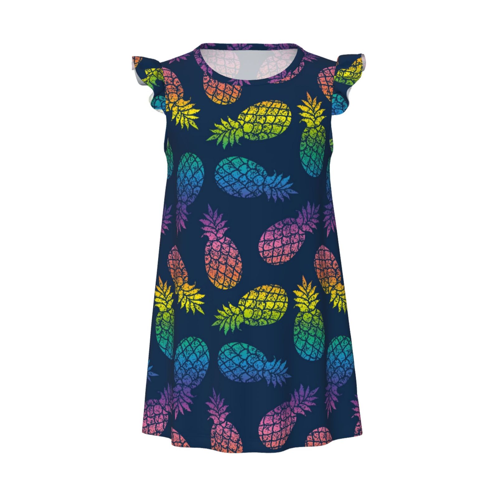 Daiia Retro Bright Pineapple Girls Nightgowns, Unicorn Nightgown ...