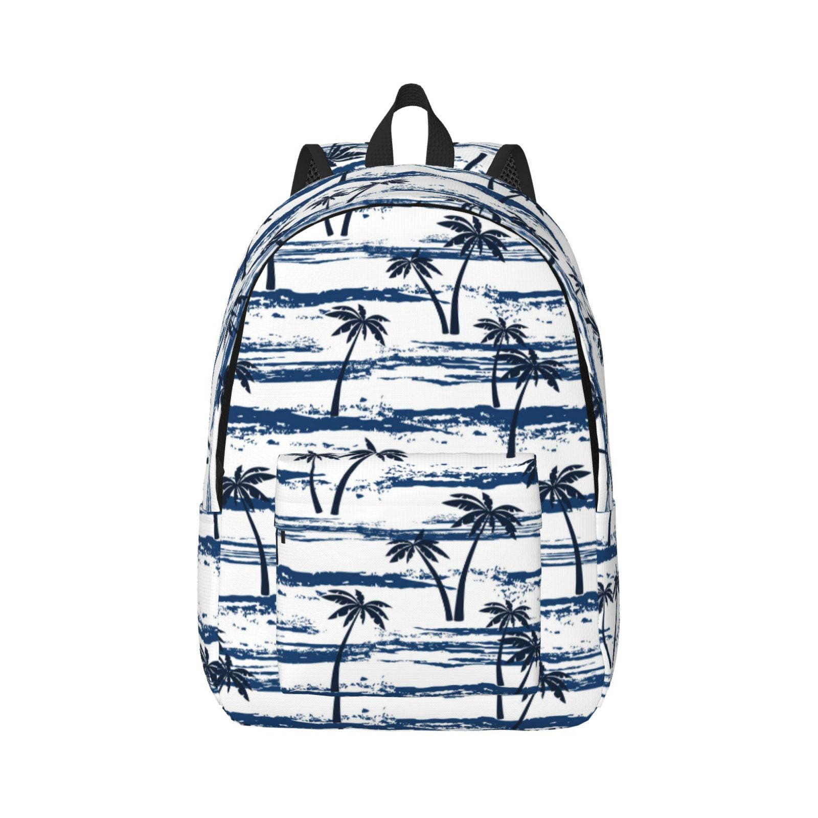 Daiia Retro Coconut Tree Vintage Canvas Backpack for Men and Women ...