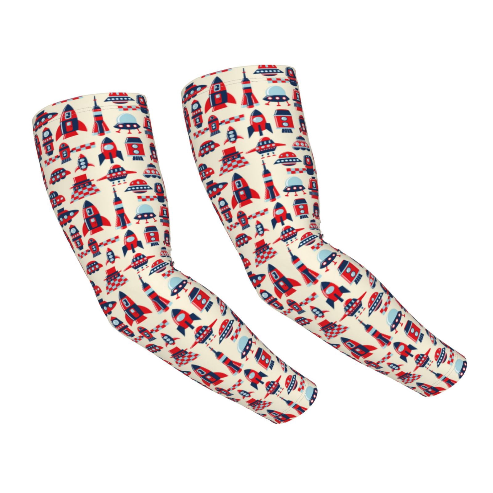 Daiia Rocket Pattern UV Sun Protection Arm Sleeves - Cooling ...
