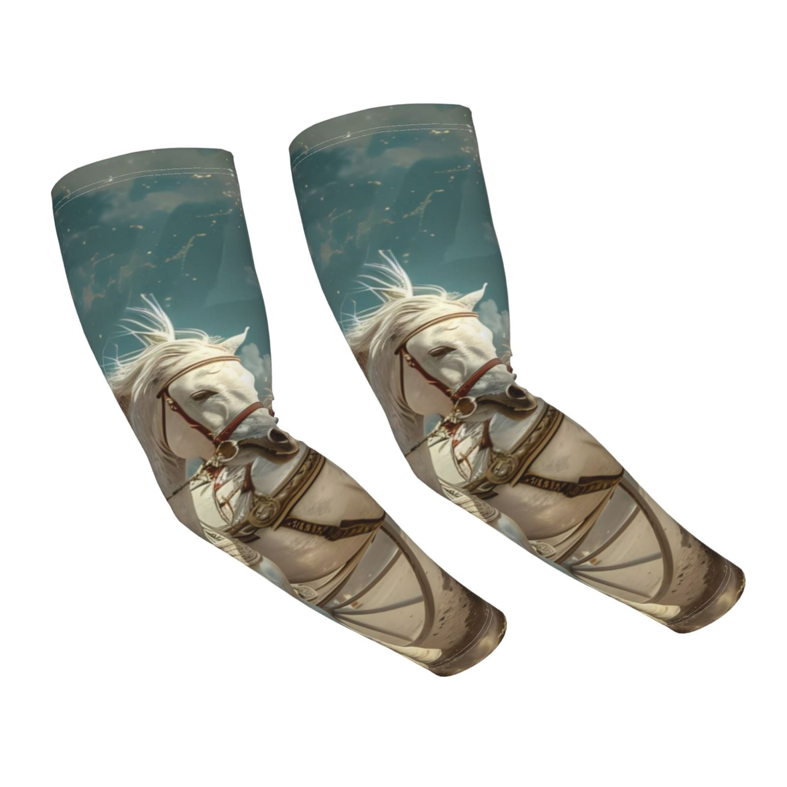 Daiia Roman Chariot Horse Race UV Sun Protection Arm Sleeves - Cooling ...