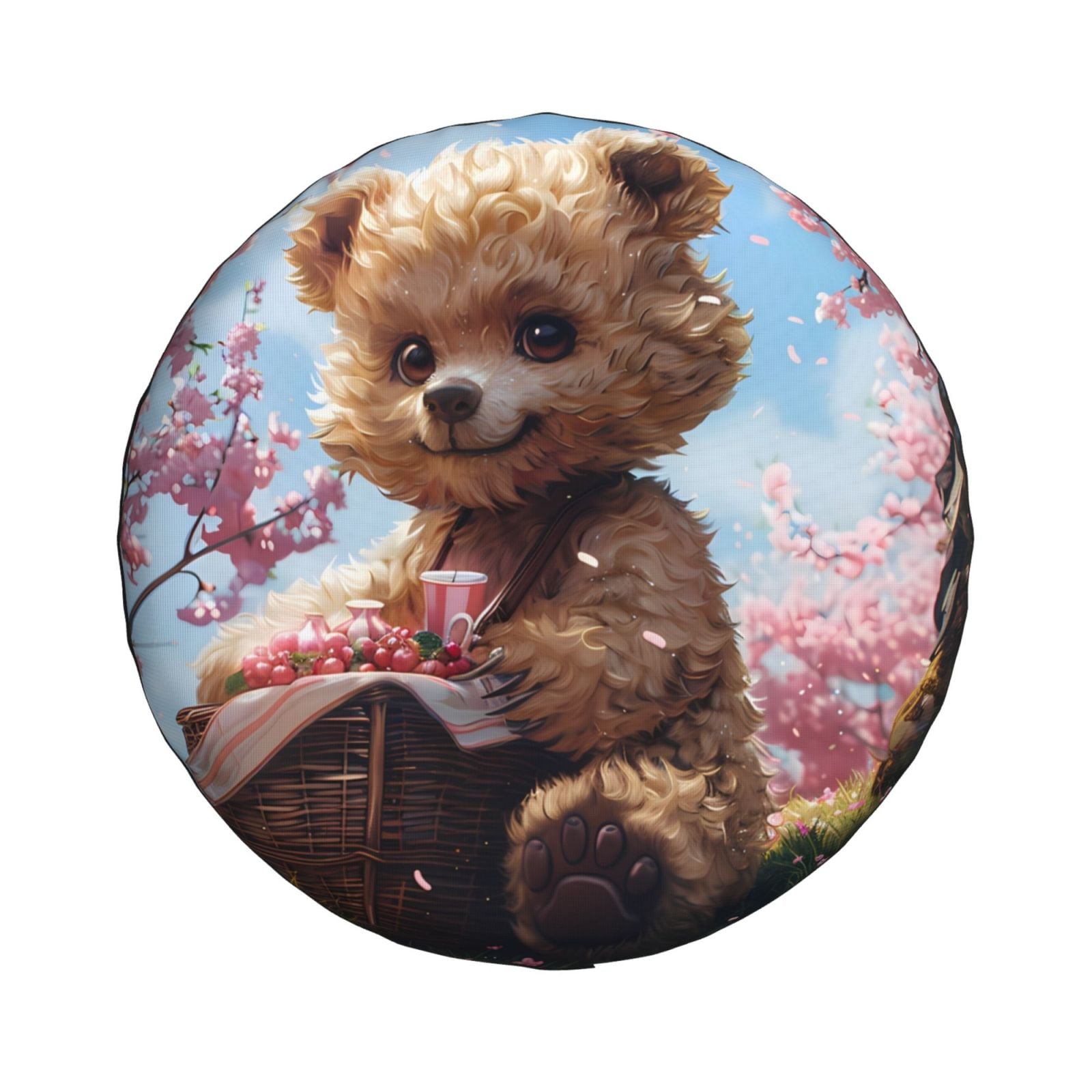 Daiia Romantic Floral Bear Tire Covers , Travel Trailer Camper Truck SUV Motorhome Waterproof ...