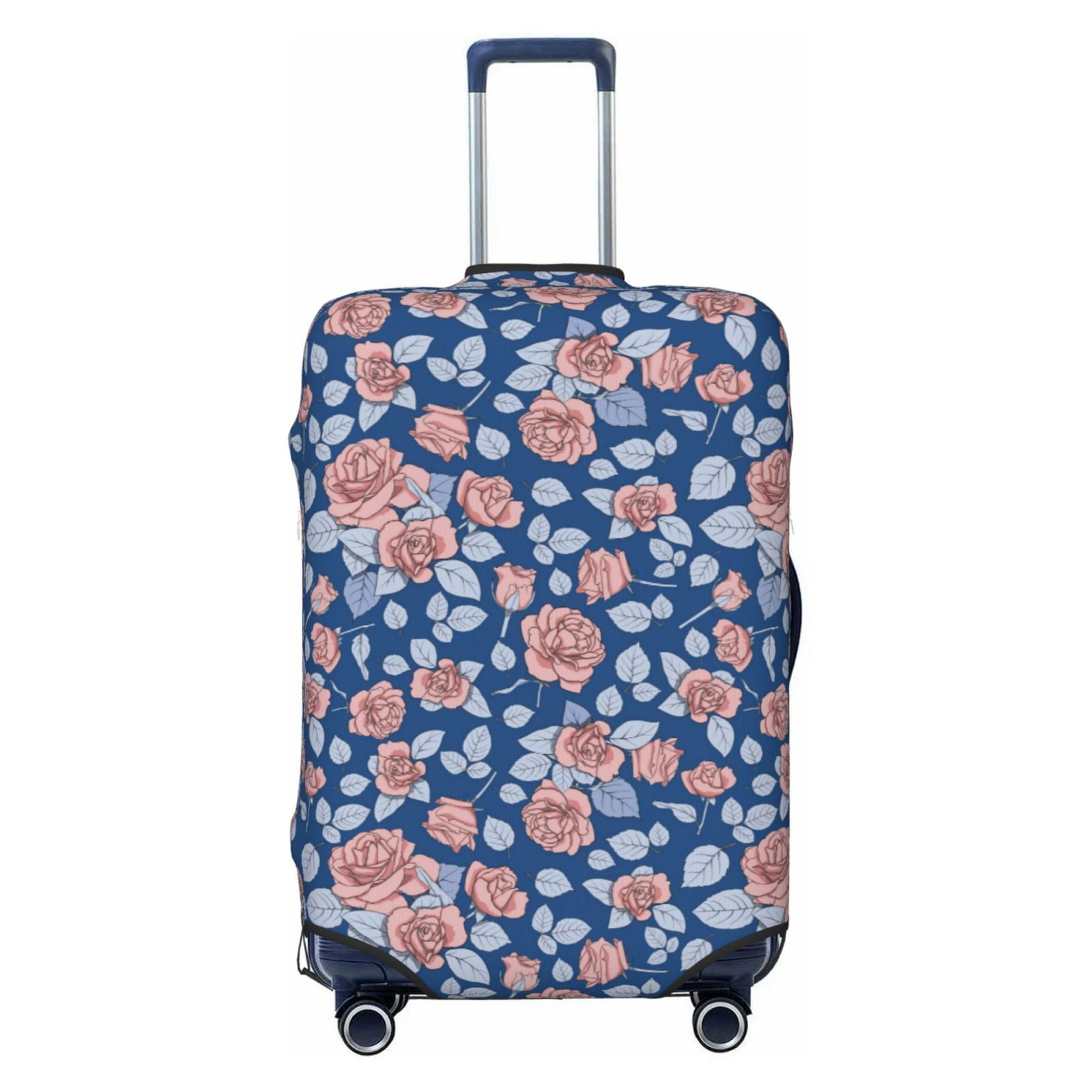 Daiia Rose Flowers Luggage Cover, Thickened Washable Travel Luggage ...