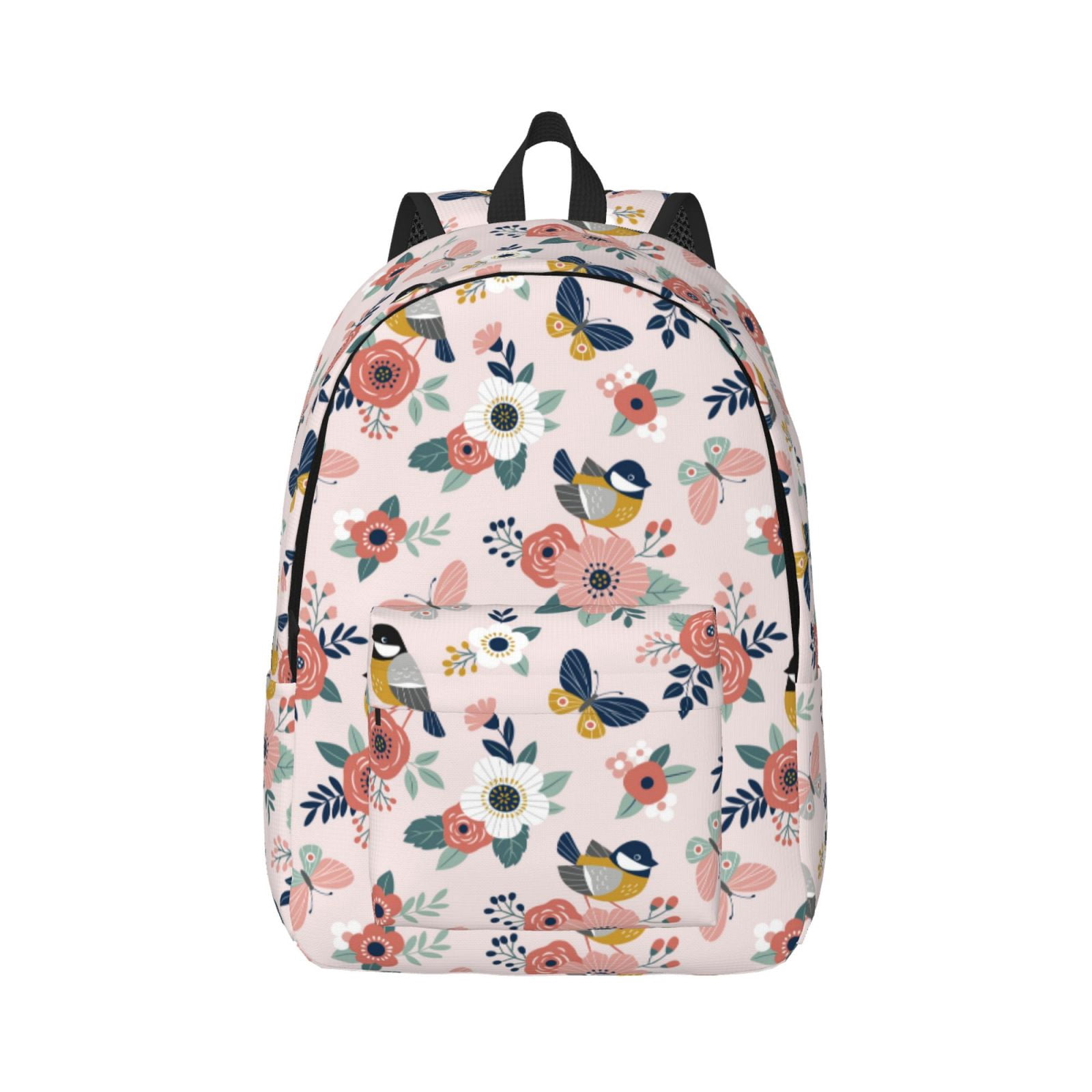 Daiia Rose Flowers Vintage Canvas Backpack for Men and Women ,Hiking ...