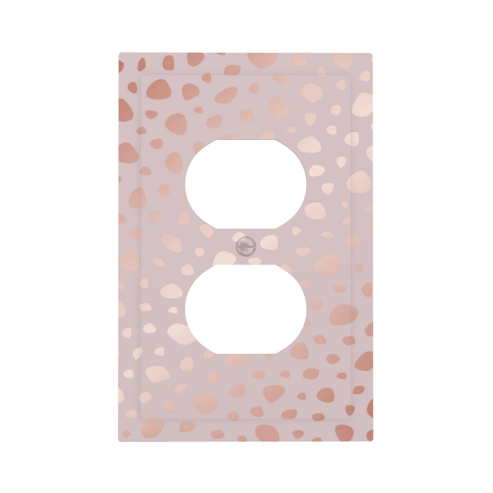 Daiia Rose Gold Abstract Spots 1 Pattern Decorator Wall Plate Child ...