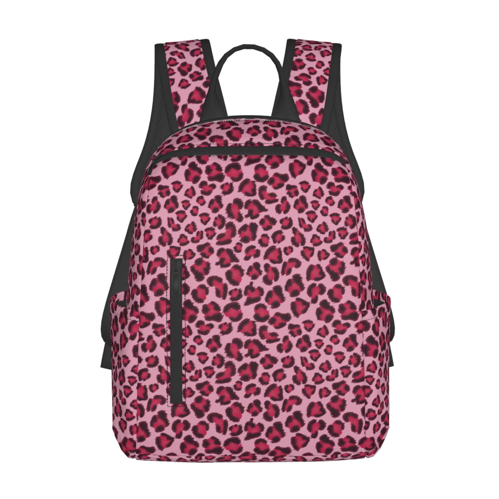Daiia Rose Leopard Print School Backpack for Men and Women Lightweight ...