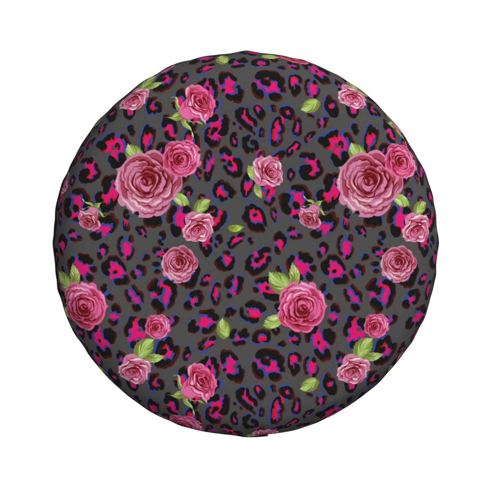Daiia Rose Mix Leopard 2 Tire Covers , Travel Trailer Camper Truck SUV ...