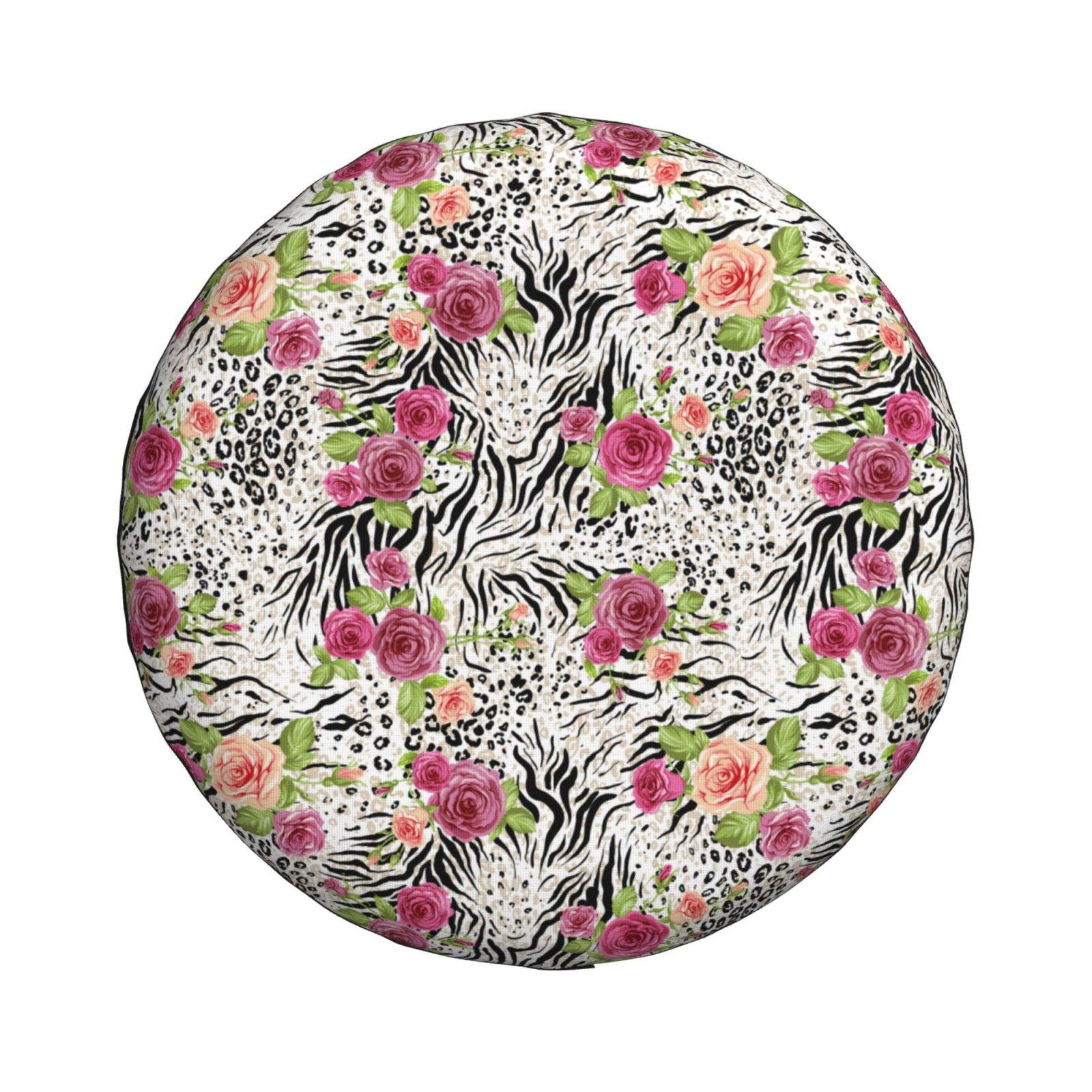 Daiia Roses Mixed Zebra Tire Covers , Travel Trailer Camper Truck SUV ...