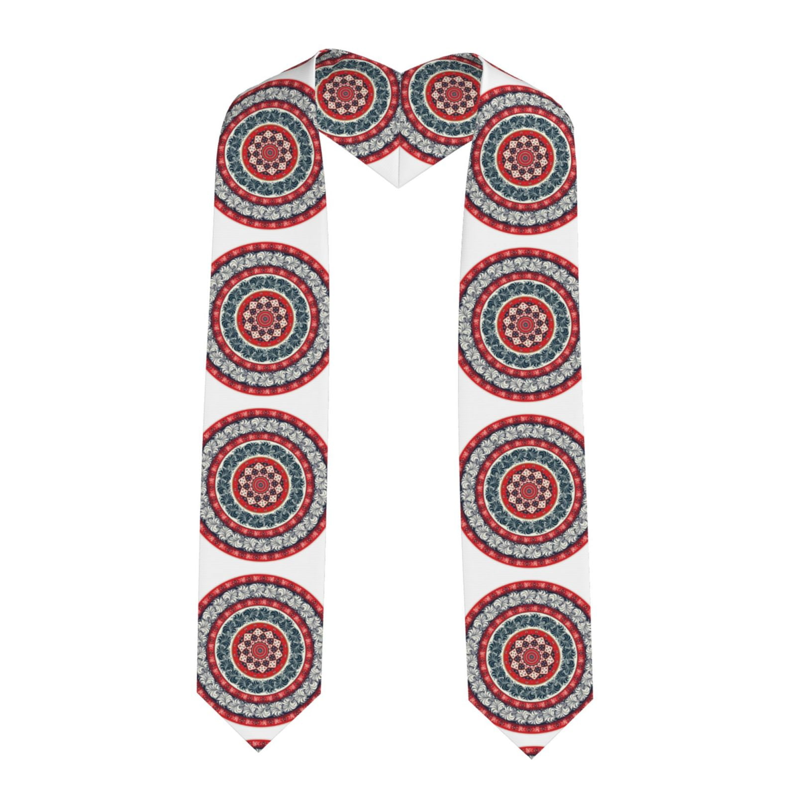 Daiia Round Design Pattern Graduation Shawl Stole – Satin Graduation ...