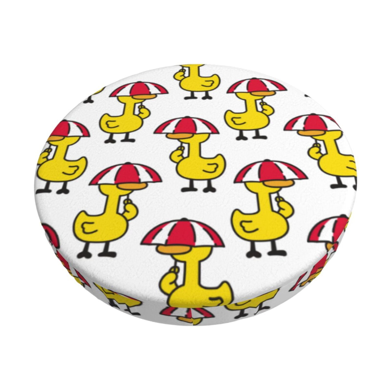 Daiia Rubber Duck Chicken Bird Stool Covers Round,Round Bar Stool ...