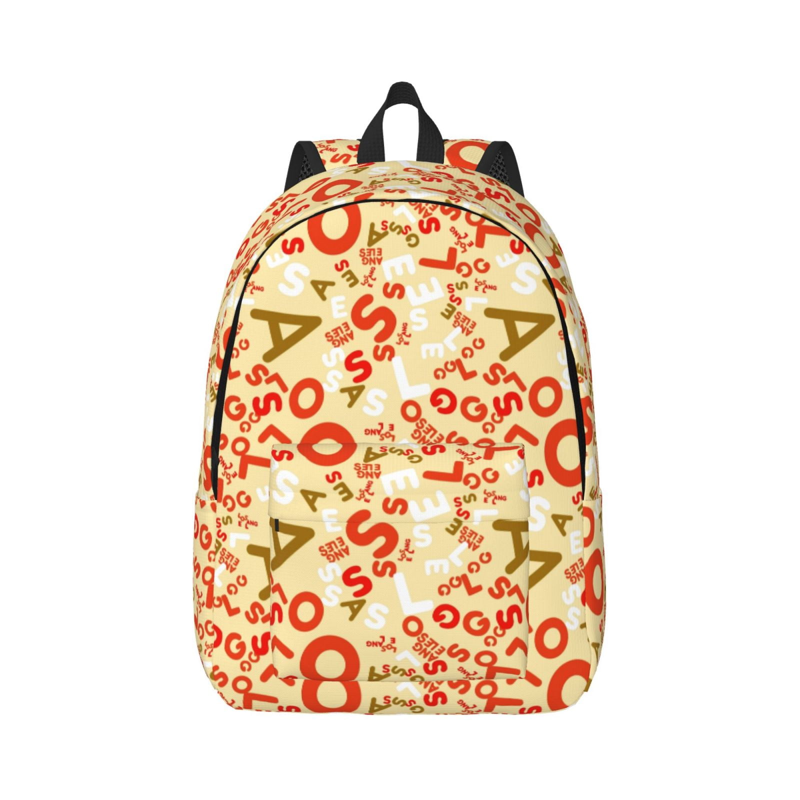 Daiia Scandinavian Alphabet2 Vintage Canvas Backpack for Men and Women ...