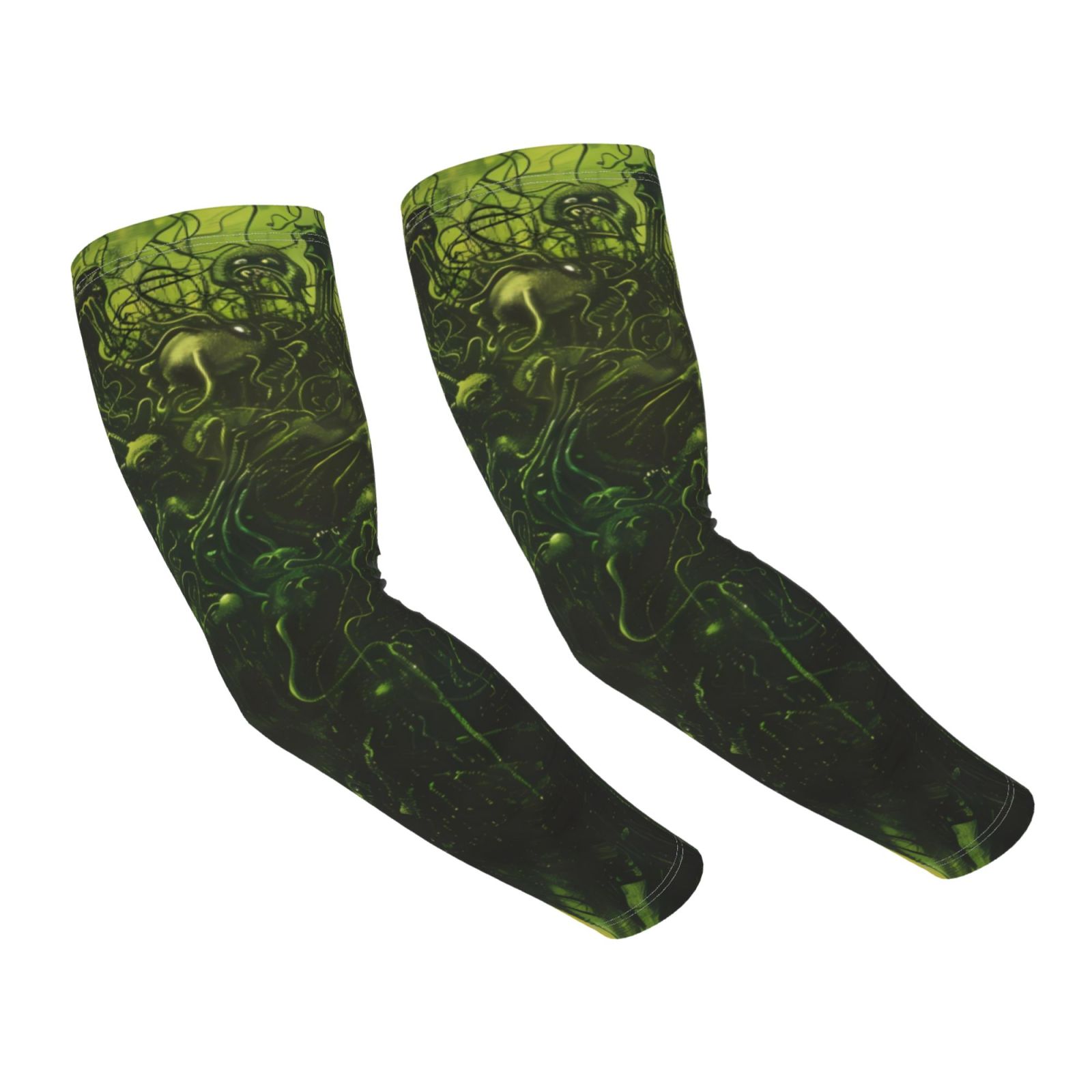 Daiia Screaming Horror Art UV Sun Protection Arm Sleeves - Cooling ...
