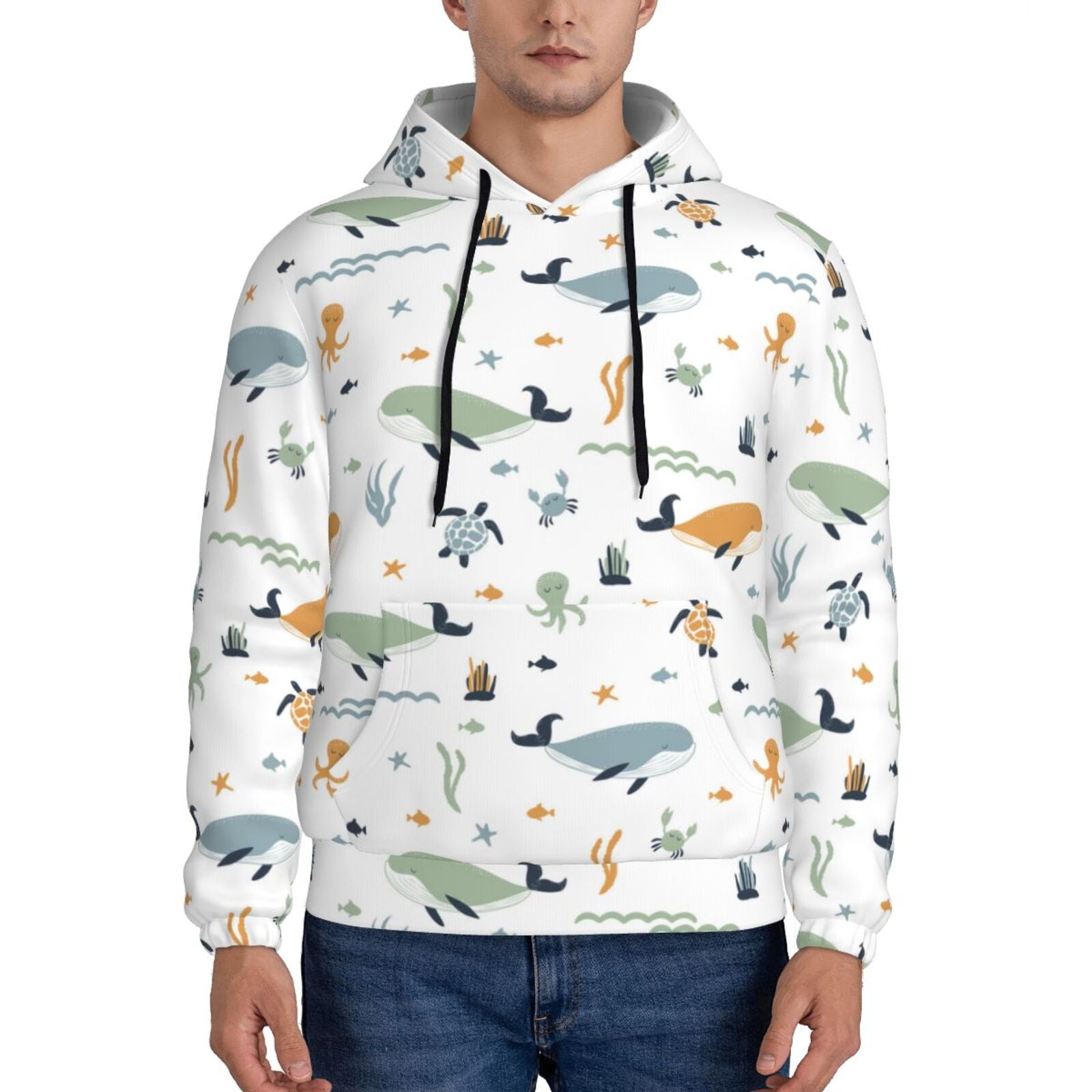 Daiia Sea Creatures for Men's Fashion Hoodies & Sweatshirts with ...