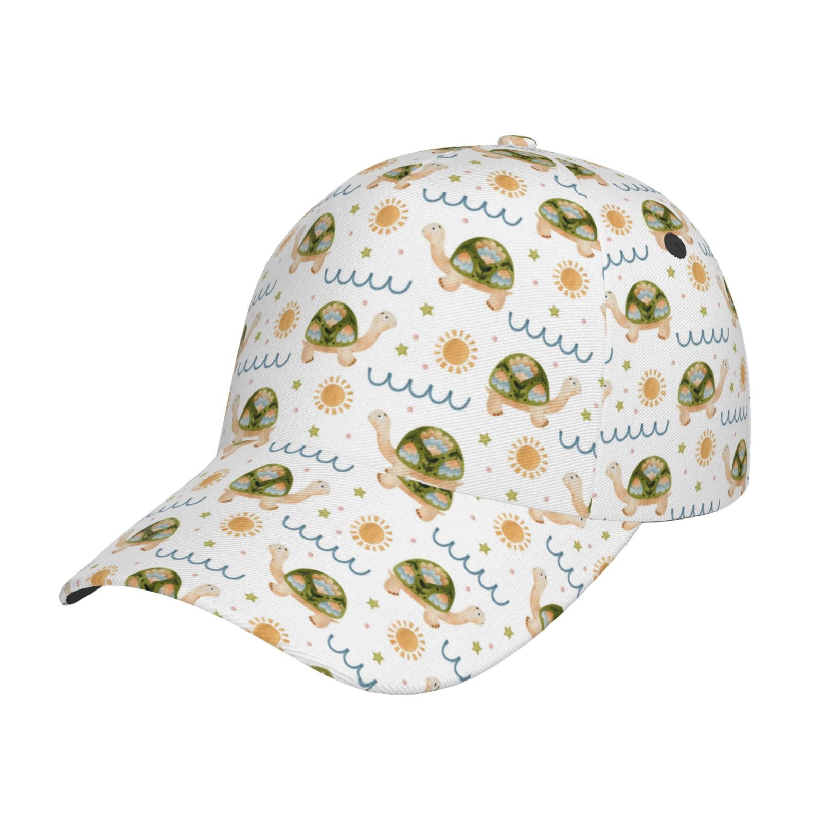 Daiia Sea Turtle Basking in the Sun print Baseball Cap Men Women Golf ...