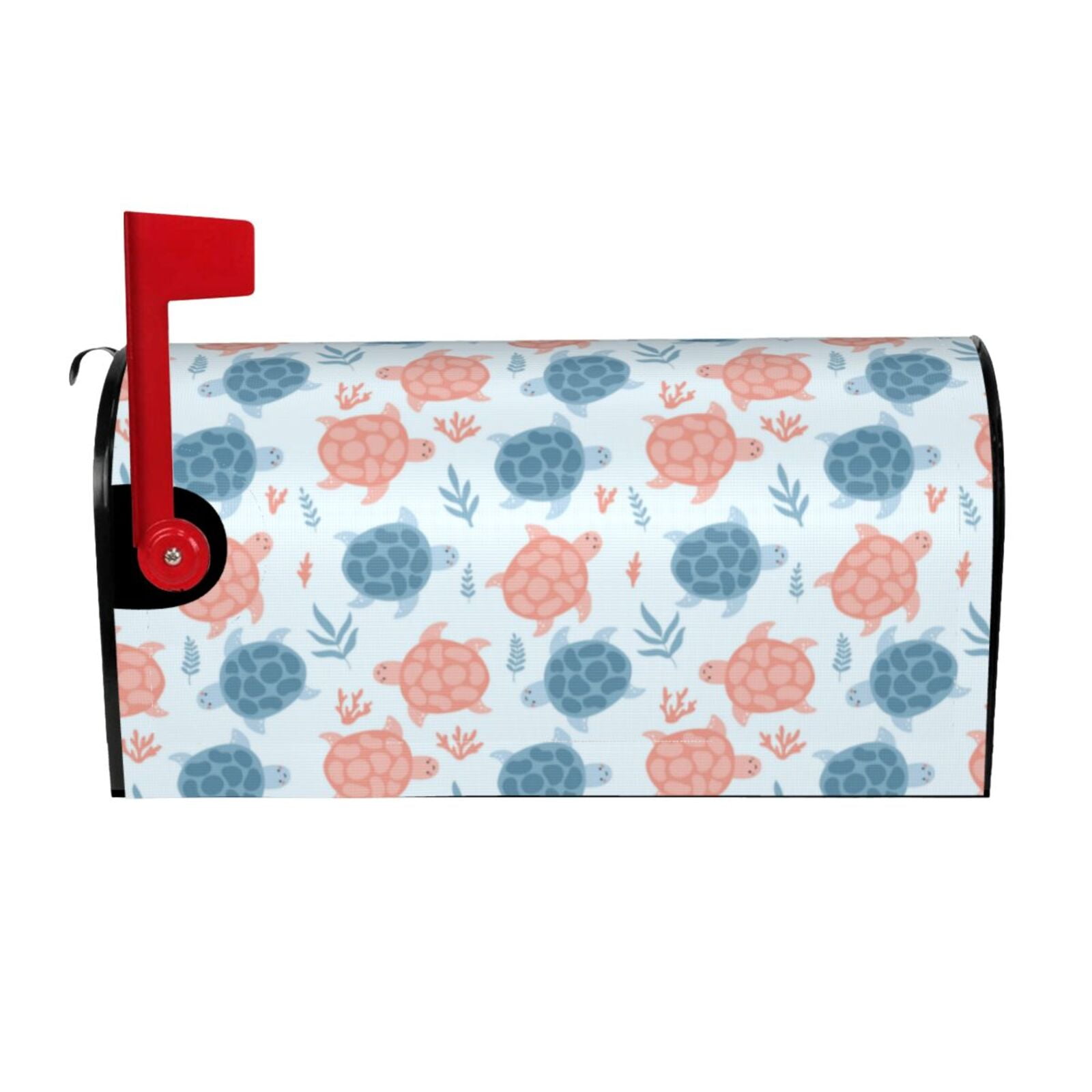 Daiia Sea Turtle Mailbox Cover , Magnetic Welcome Mailbox Wraps Post ...