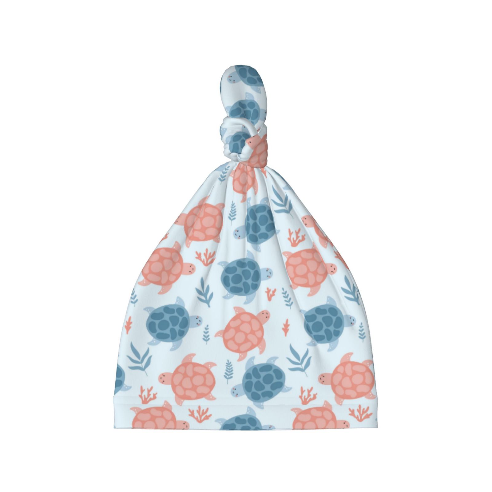 Daiia Sea Turtle Pattern Baby Beanie Knit Toddler Hat Kids Embroidered ...