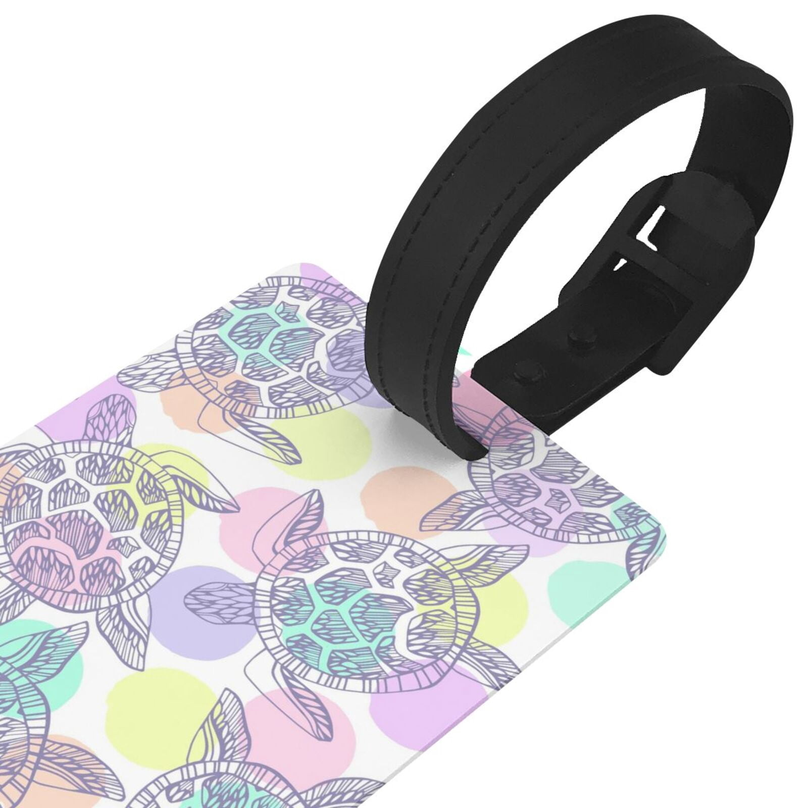 Daiia Sea Turtles Durable Luggage Tags with Secure Strap Travel ID Tags ...