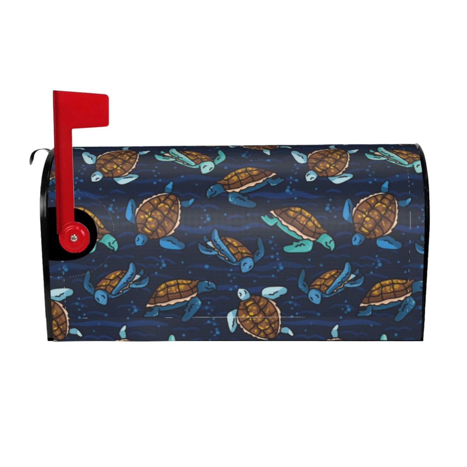 Daiia Sea Turtles Swimming Mailbox Cover , Magnetic Welcome Mailbox ...