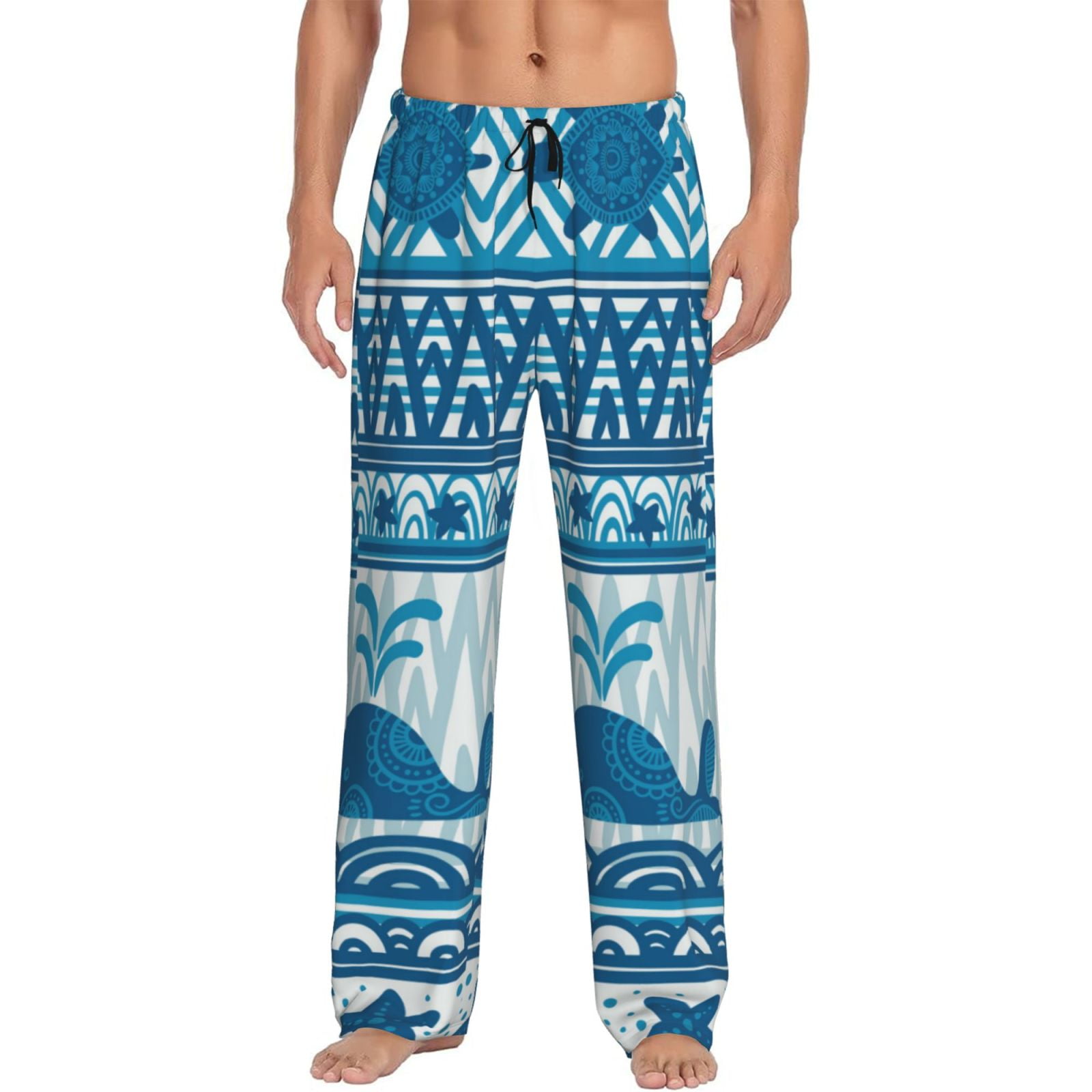 Daiia Sea Underwater Animals Men's Sleep Pant with Pockets and ...