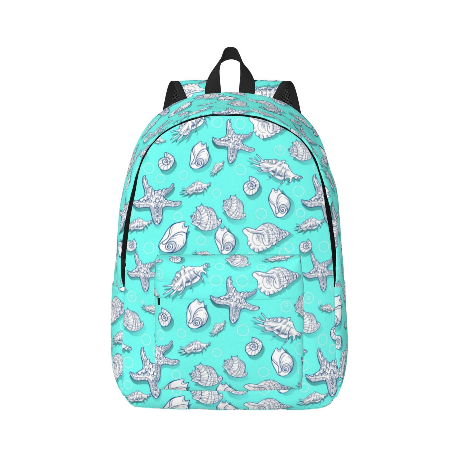 Daiia Seashell And Starfish Vintage Canvas Backpack for Men and Women ...