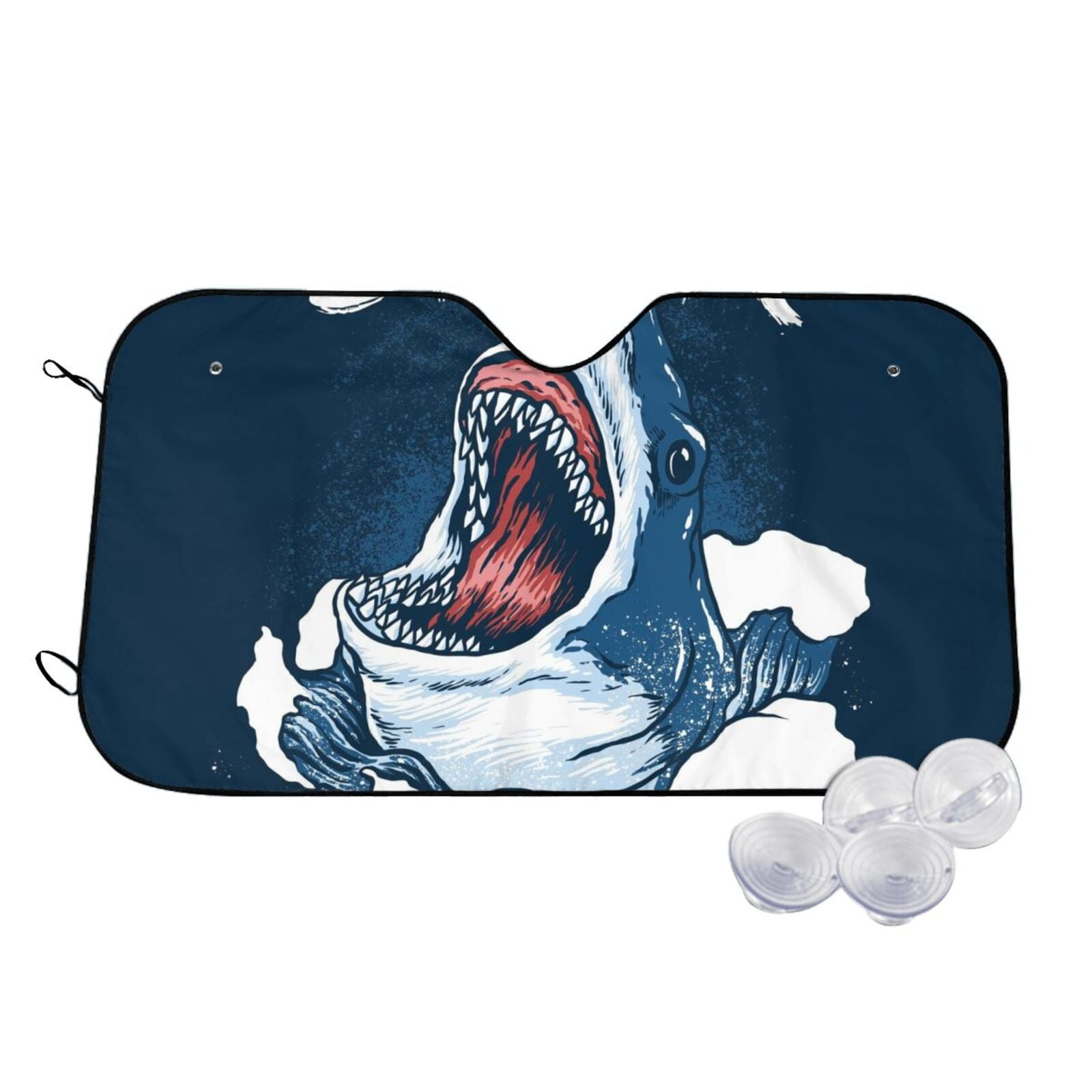 Daiia Shark Windshield Sun Shade for Car SUV Truck (Medium ), Car Sun ...