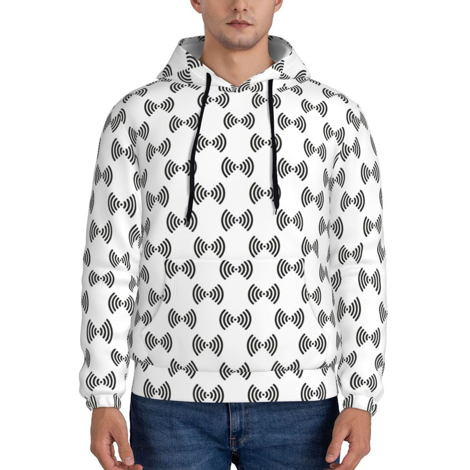 Daiia Signal Icon for Men's Fashion Hoodies & Sweatshirts with Kangaroo ...
