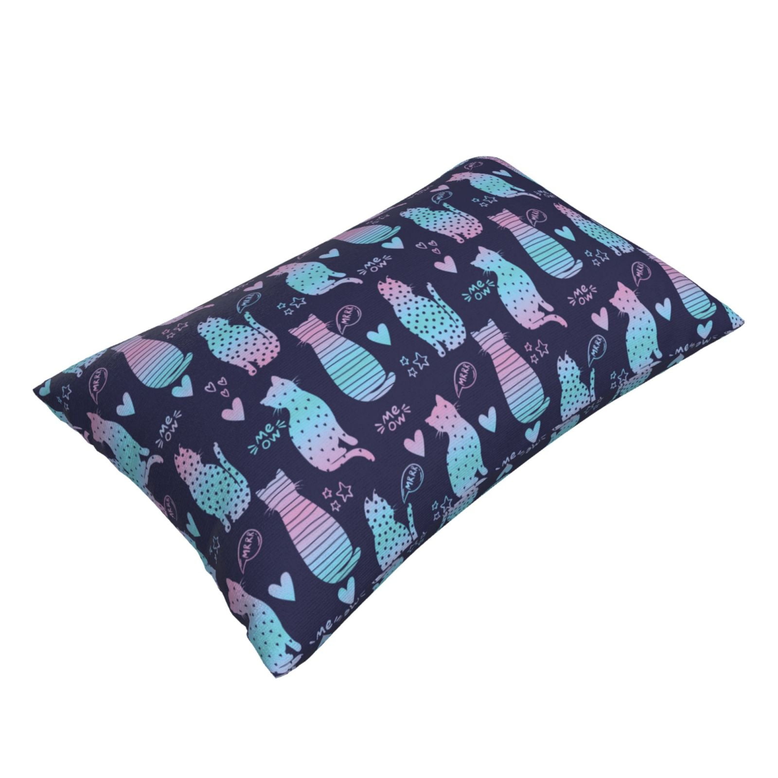 Daiia Silhouette Cats Bedding Waterproof Pillow Protector Zippered ...