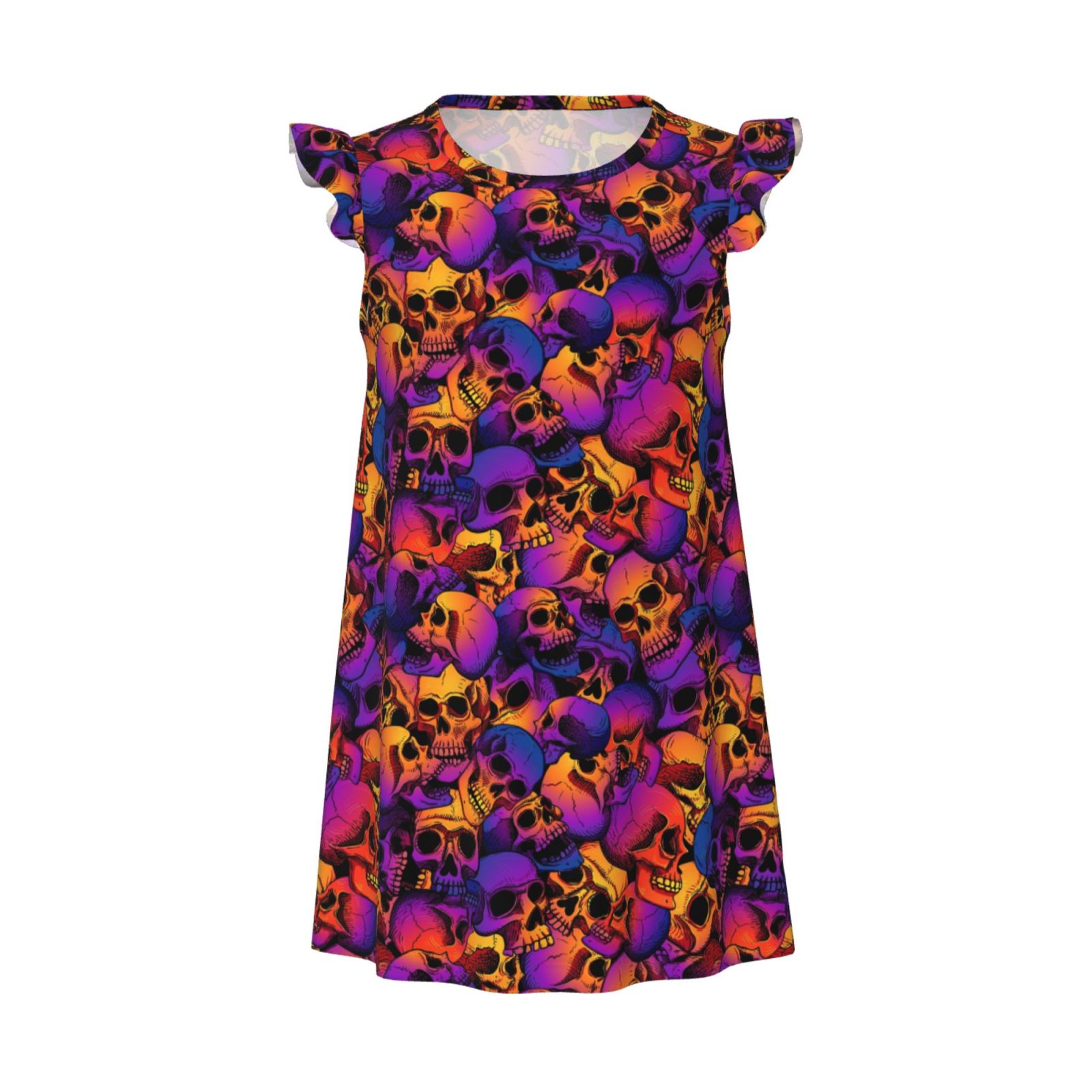 Daiia Skull Girls Nightgowns, Unicorn Nightgown Princess Pajama Dresses ...